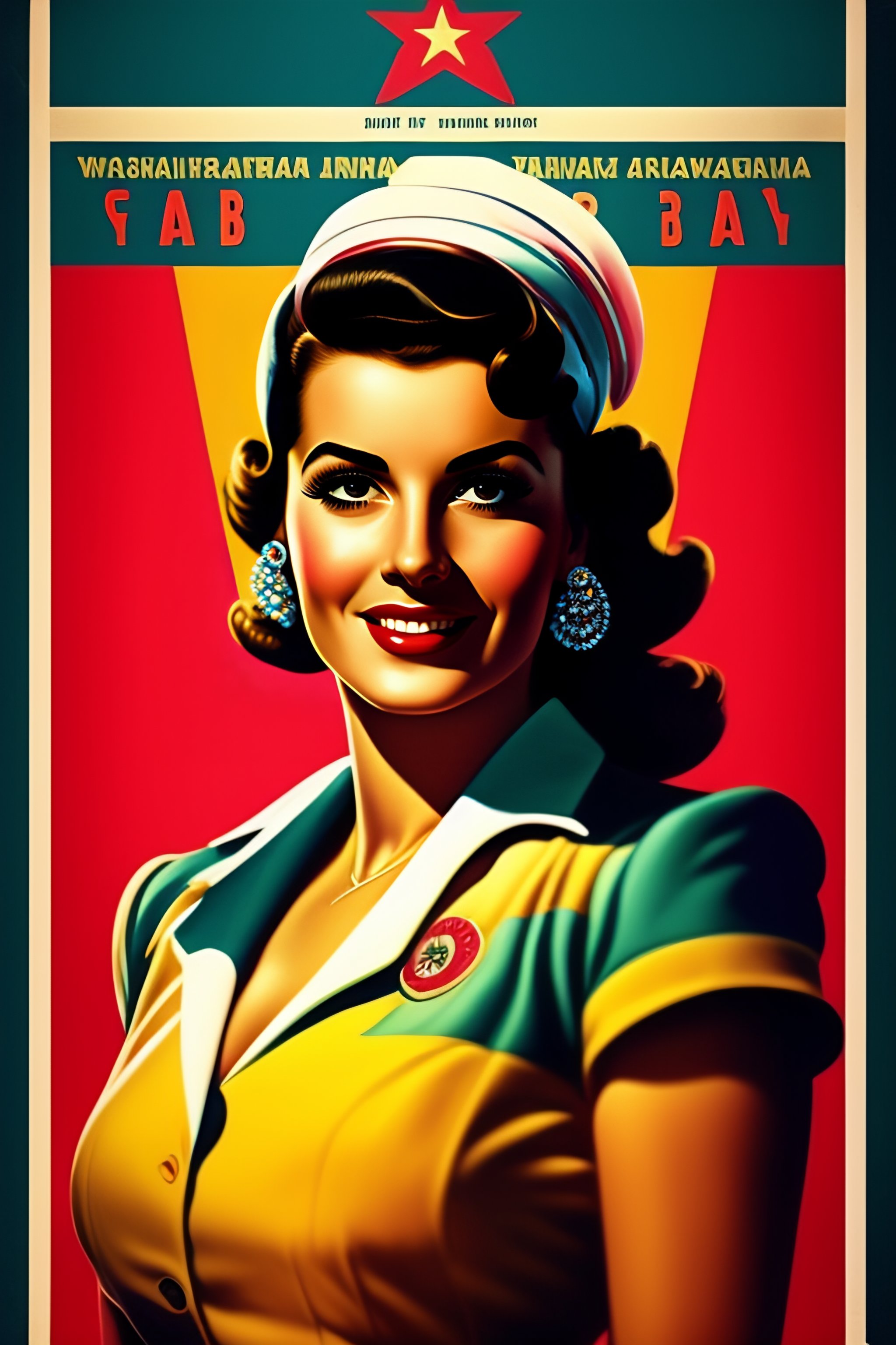 Retro Woman Poster