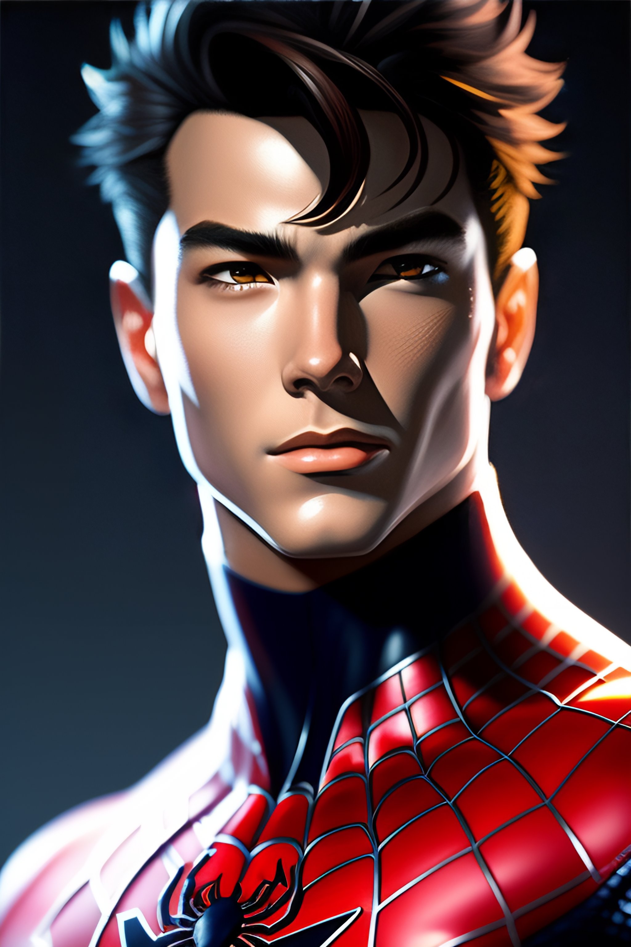 Lexica - Spider man art, highly detailed, complete body composition, by ...