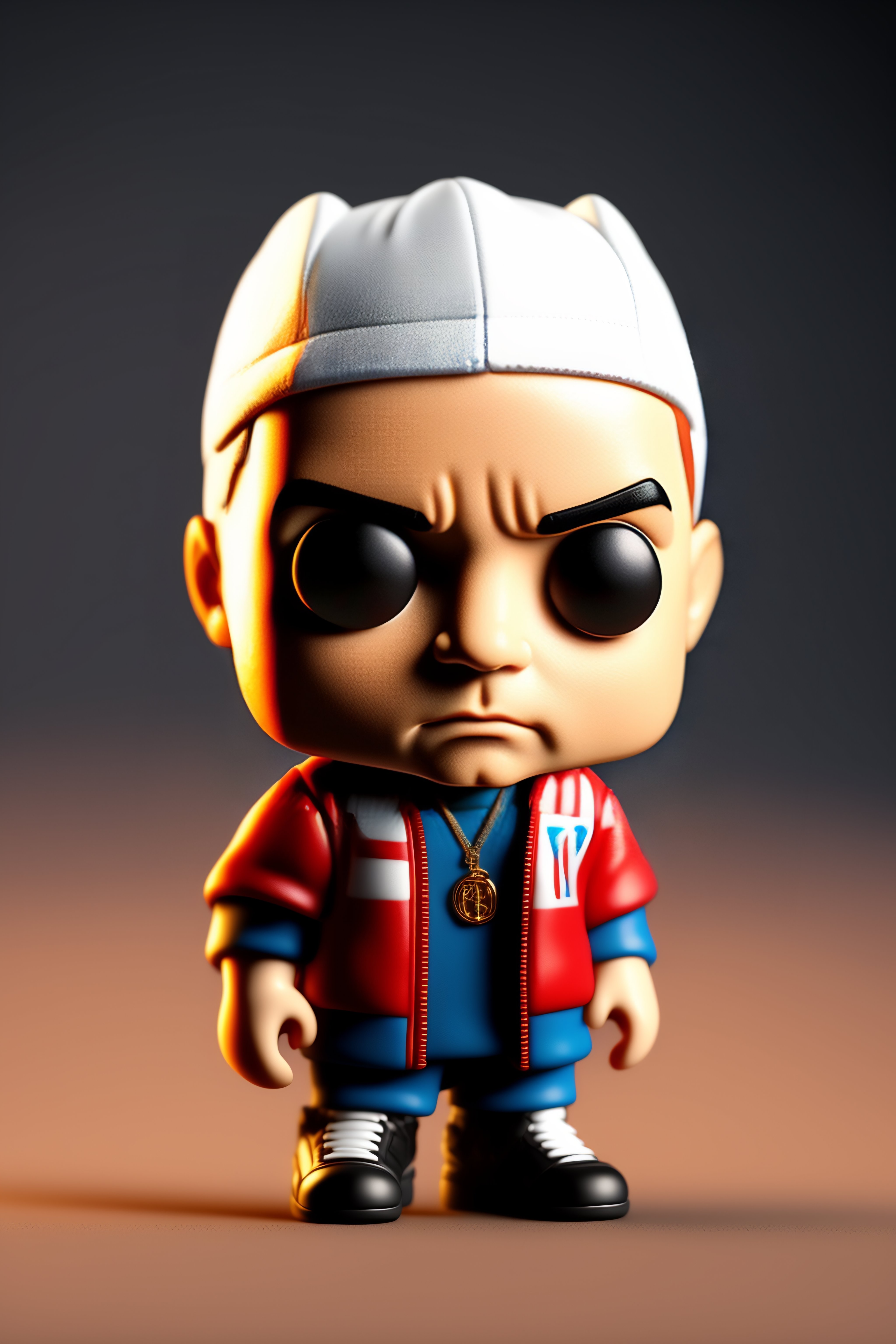 Lexica - 3d render of funko pop eminem