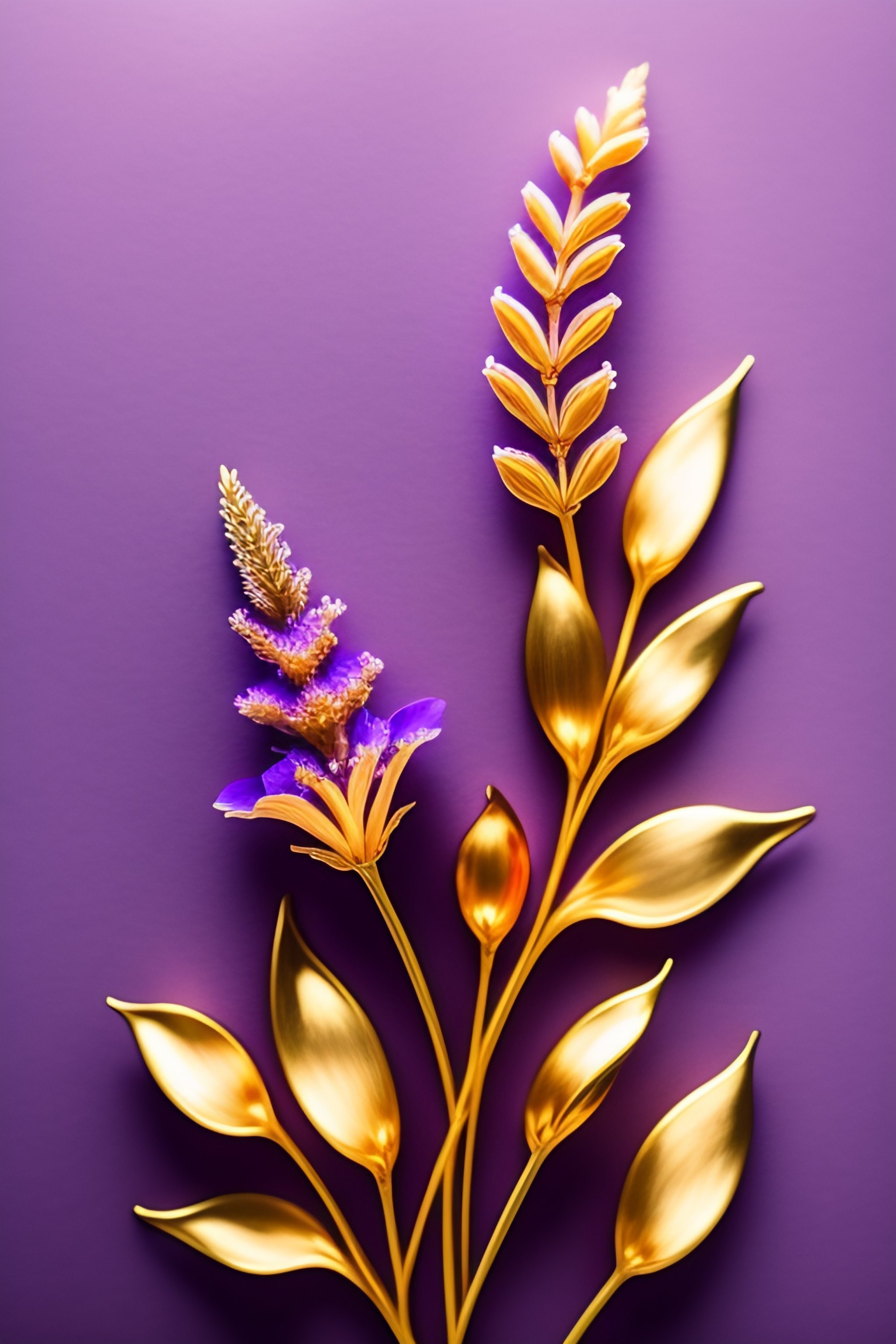 Lexica - Lavender + gold elements + beautiful + abstract + weeding +wedding