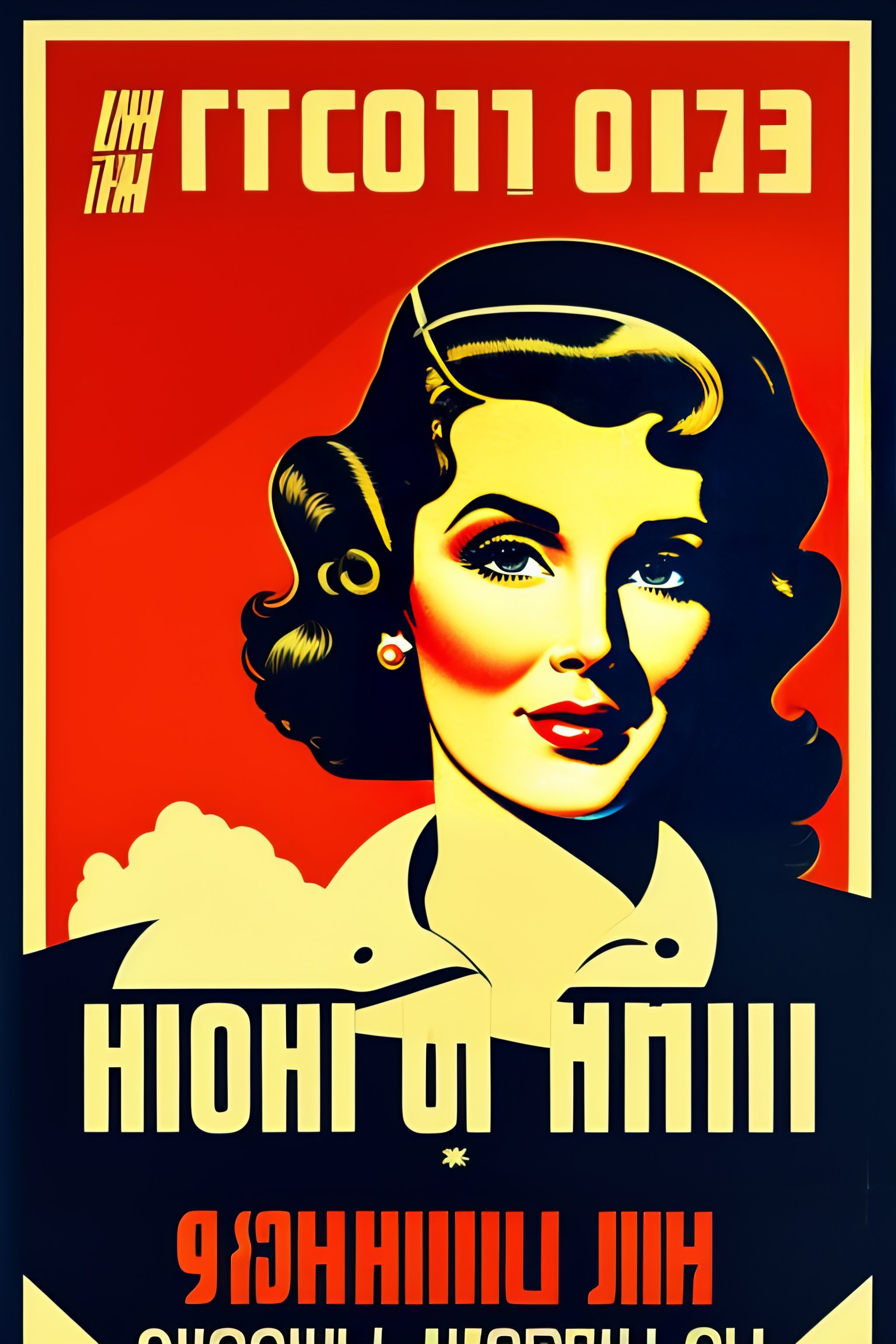 Lexica - Retro propaganda poster for sending emails