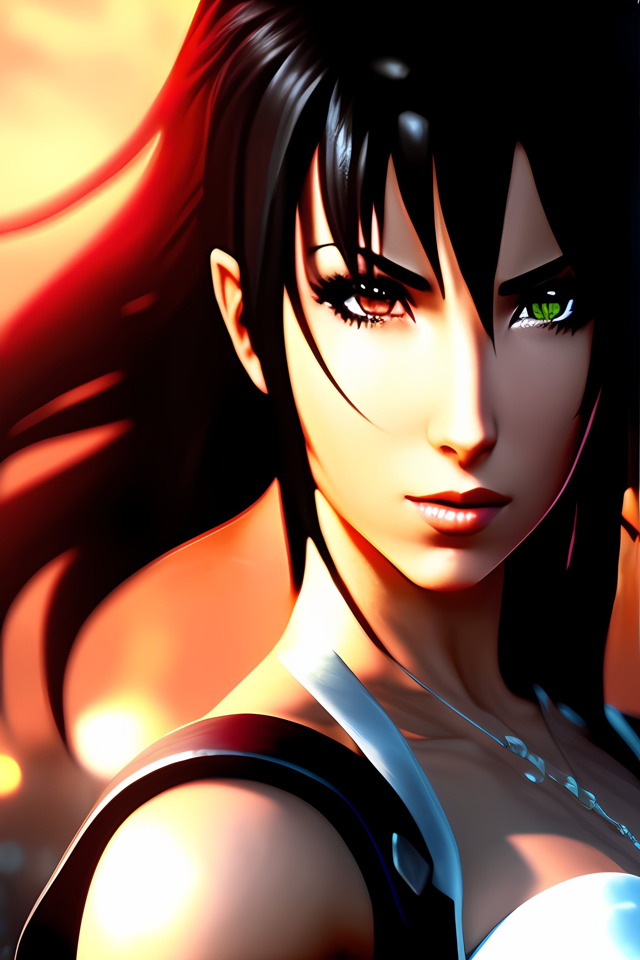 Lexica - Tifa Lockhart fighting against yuffi the ninja, final fantasy 7