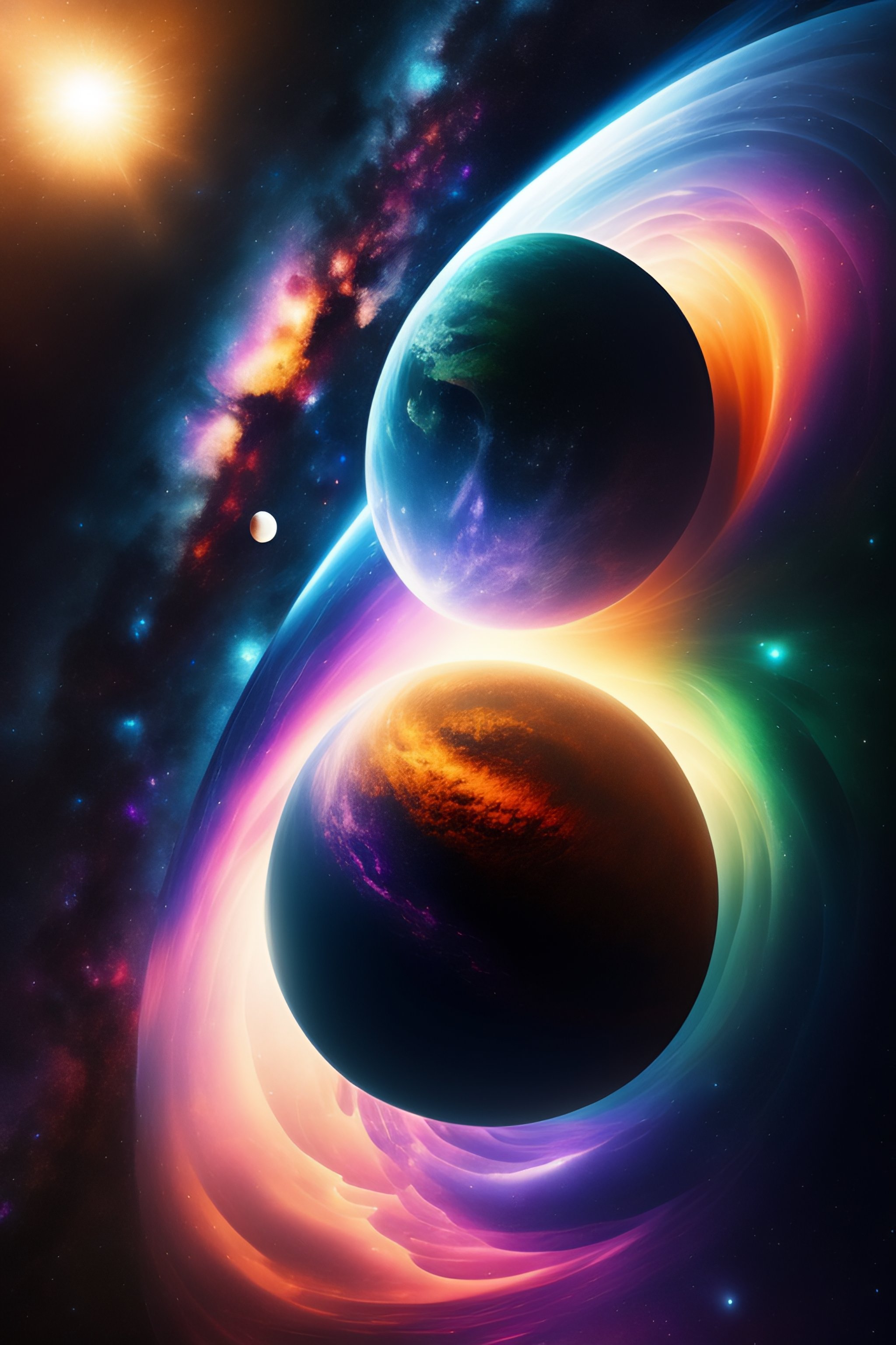 Lexica - Create image of infinity five stone in space