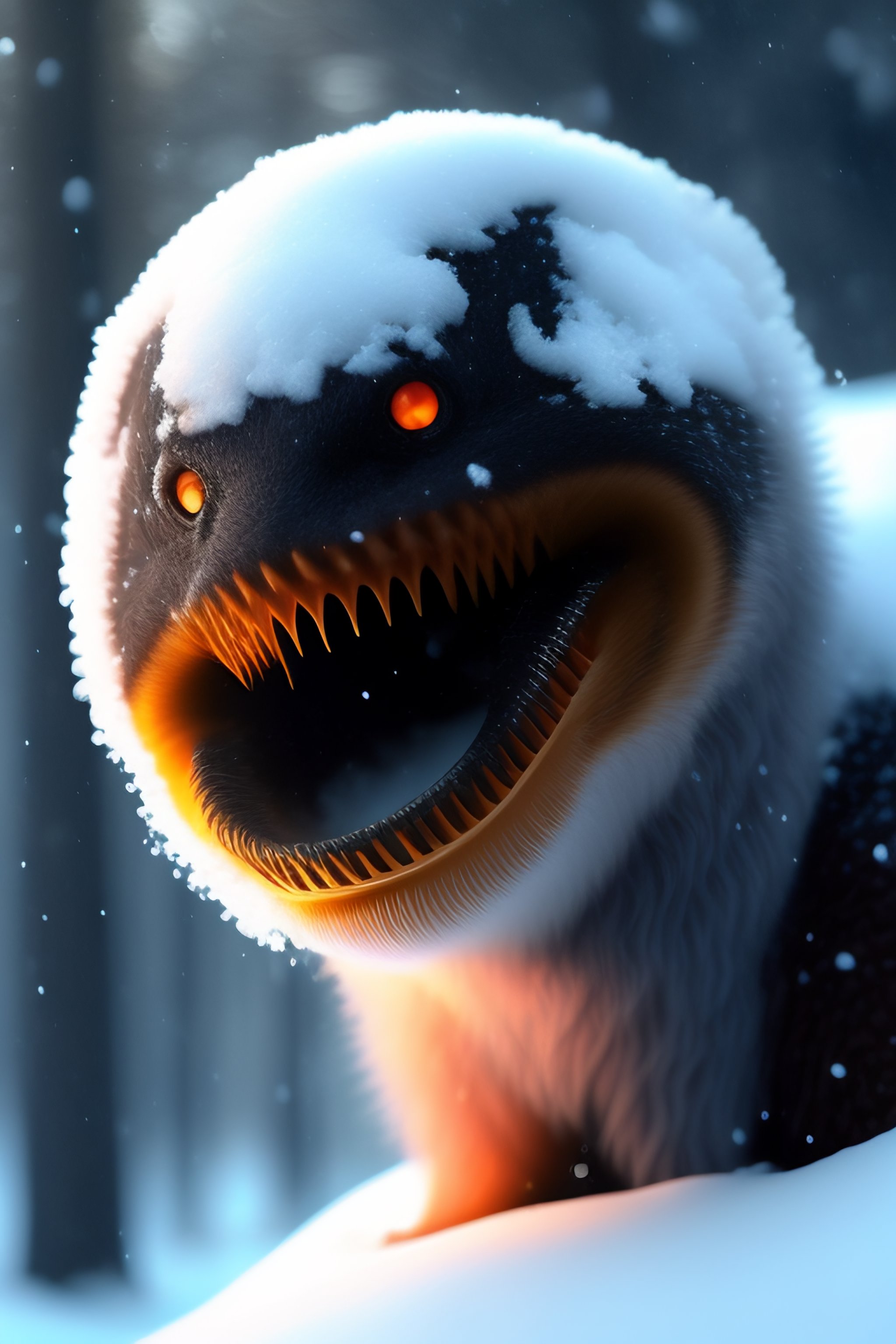 Lexica - Creepy horror creature of the snow