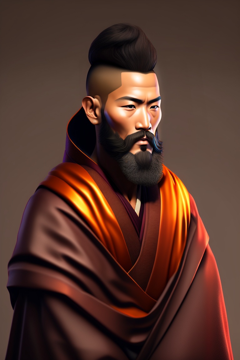 Lexica - A Tibetan monk realistic detailed, ultra hd, smart, attitude ...