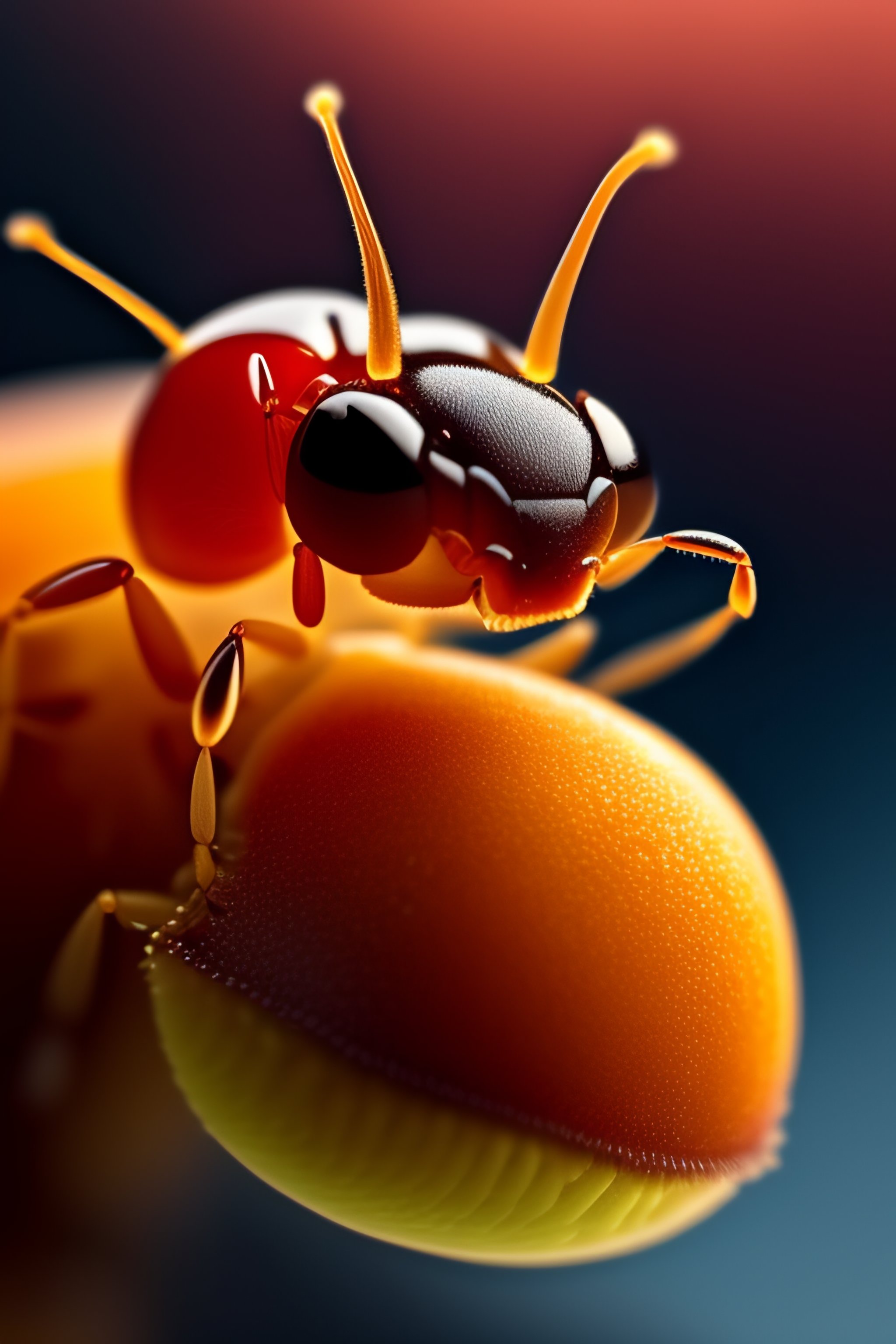 Lexica - A very big ant upside down