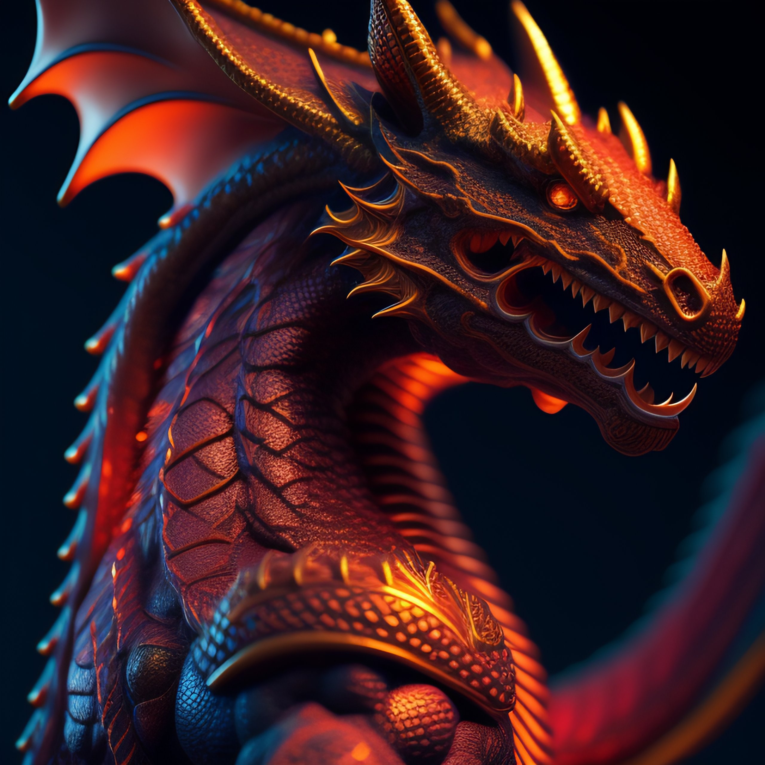 Lexica - A mighty dragon, ross tran, anatomical, highly detailed ...