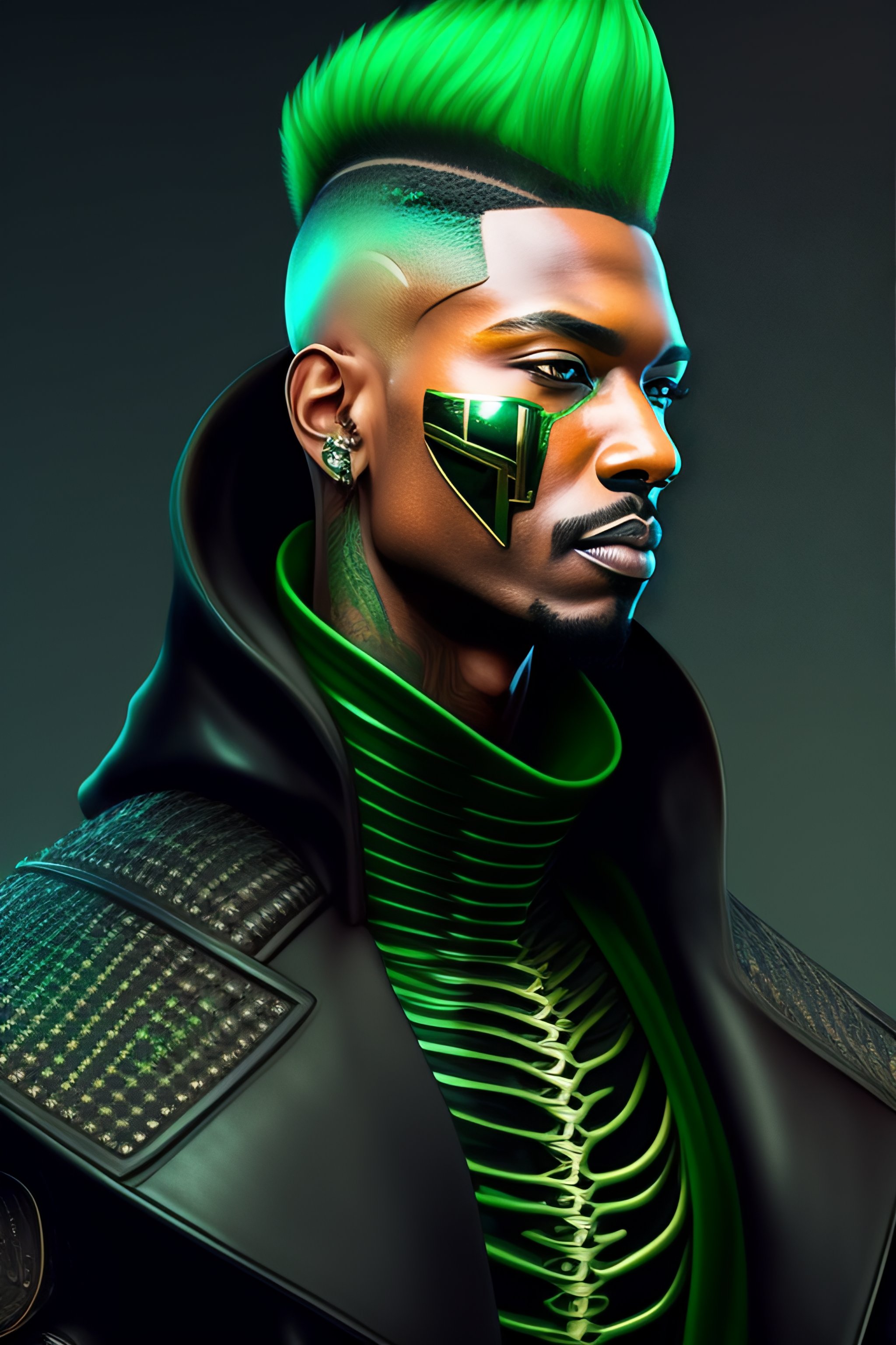 Lexica - Hyper detailed full body fine art portrait of skeleton, green ...