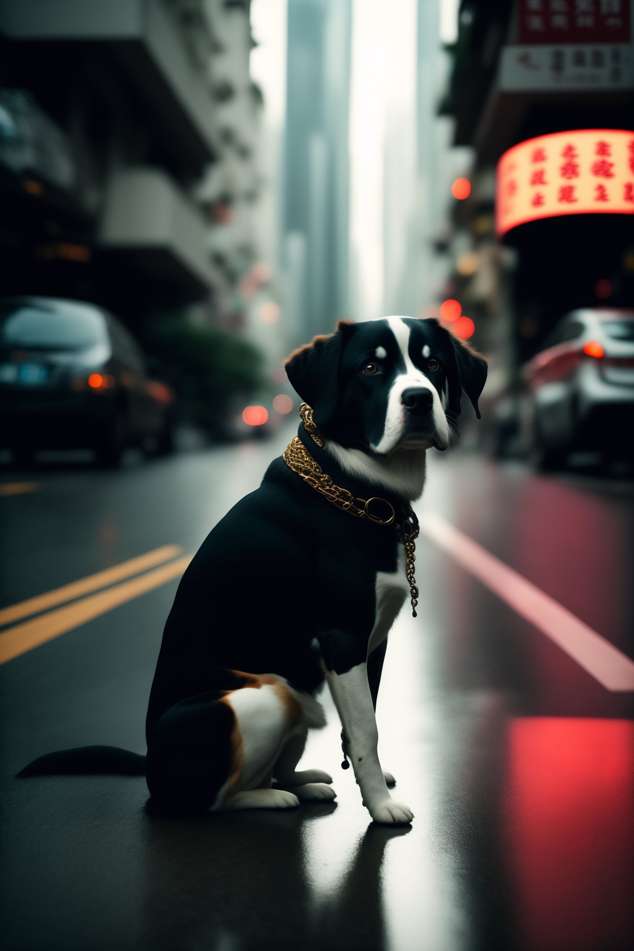 Lexica - Dog on the streets of Hong Kong made with a Leica m6 and Kodak ...