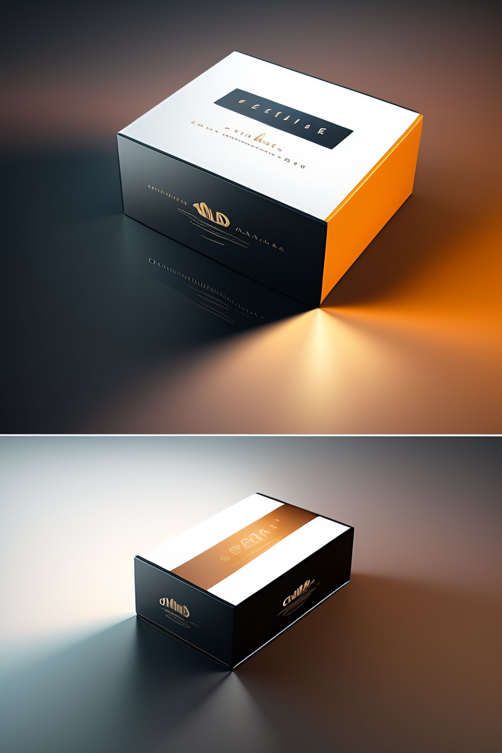 Lexica - One box packaging design, on white background, behance,