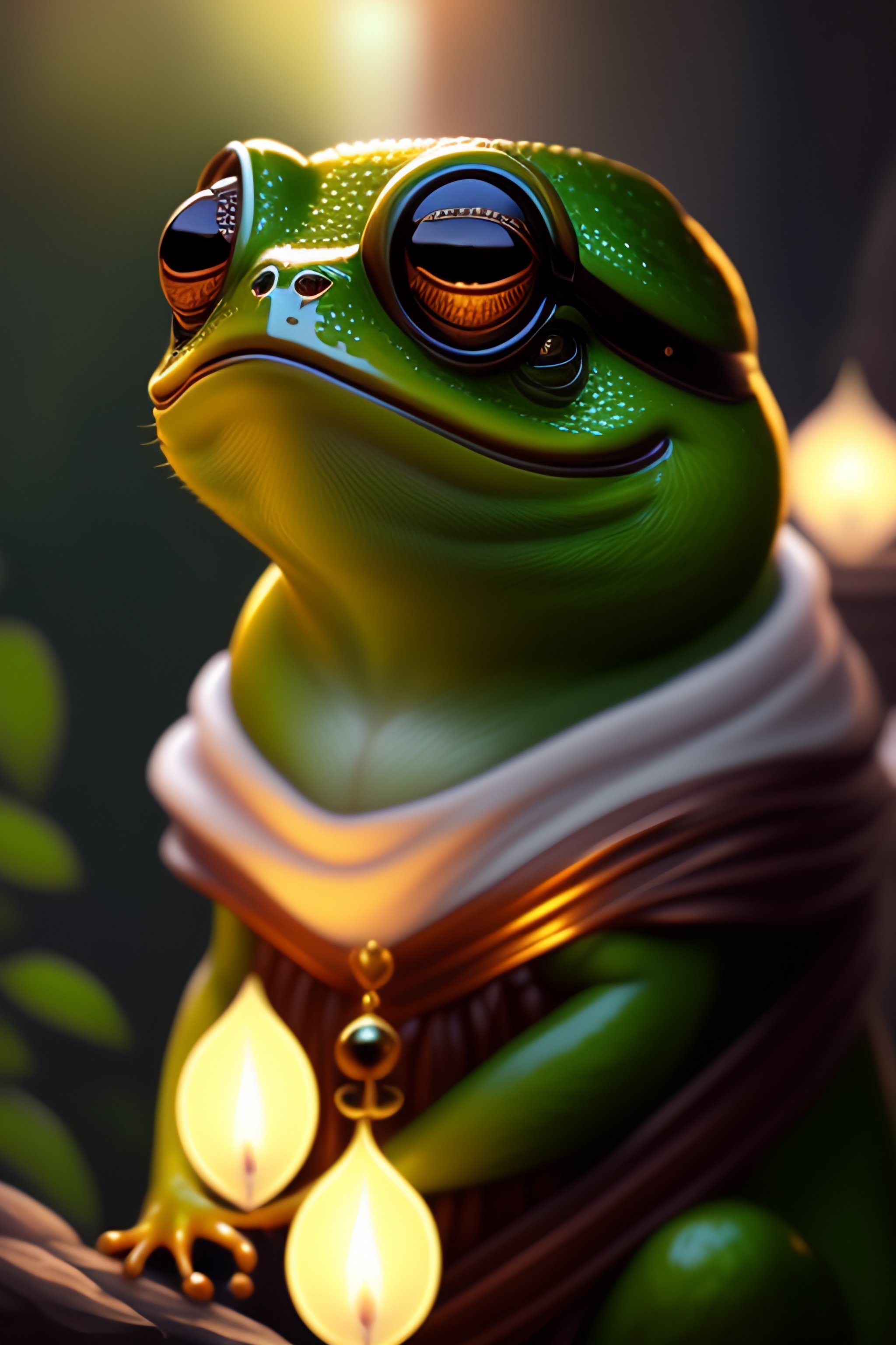 Lexica - Pepe the frog as a angel of death, anatomy, bathing in light ...