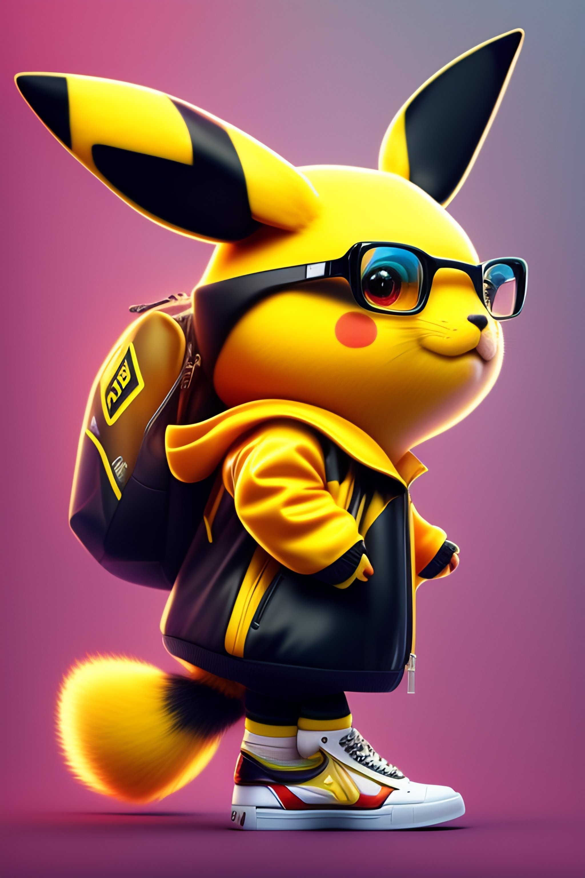 Lexica - Cute stylish Pikachu dressed in stylish futuristic sportswear ...