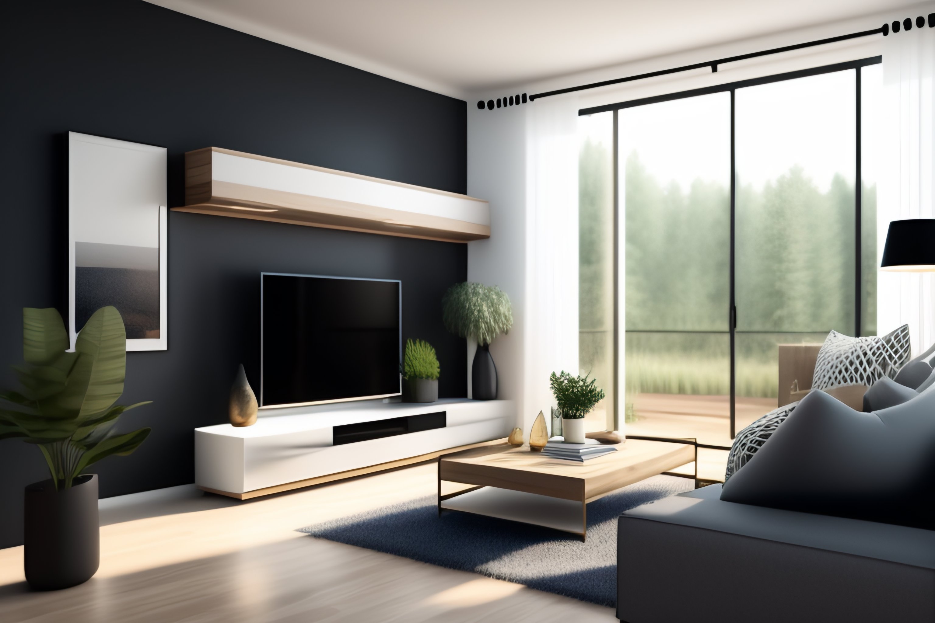 Lexica - A living room with neutral colors in arcane animation style