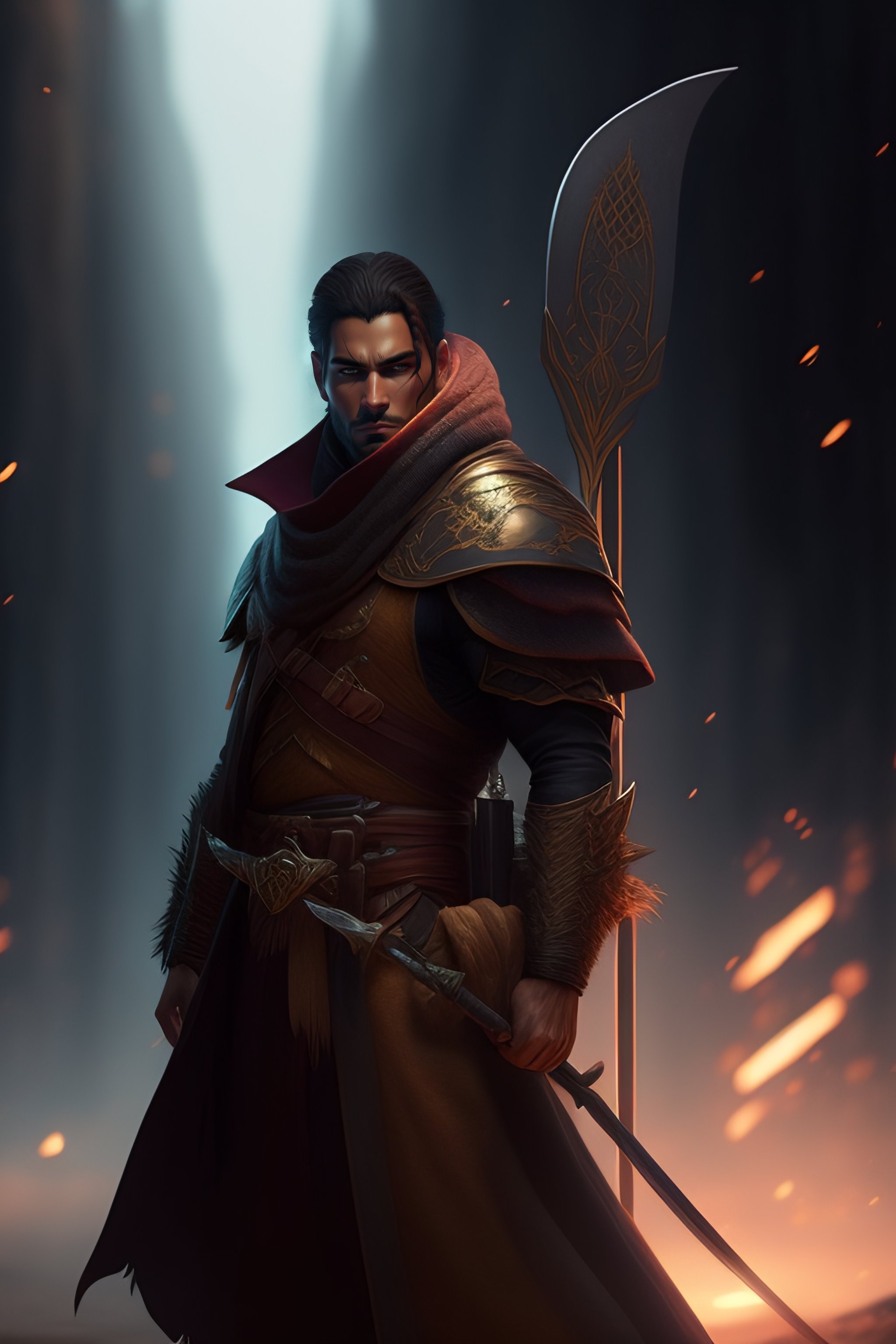 Lexica - A faceless hunter holding a bow, cinematic and atmospheric ...