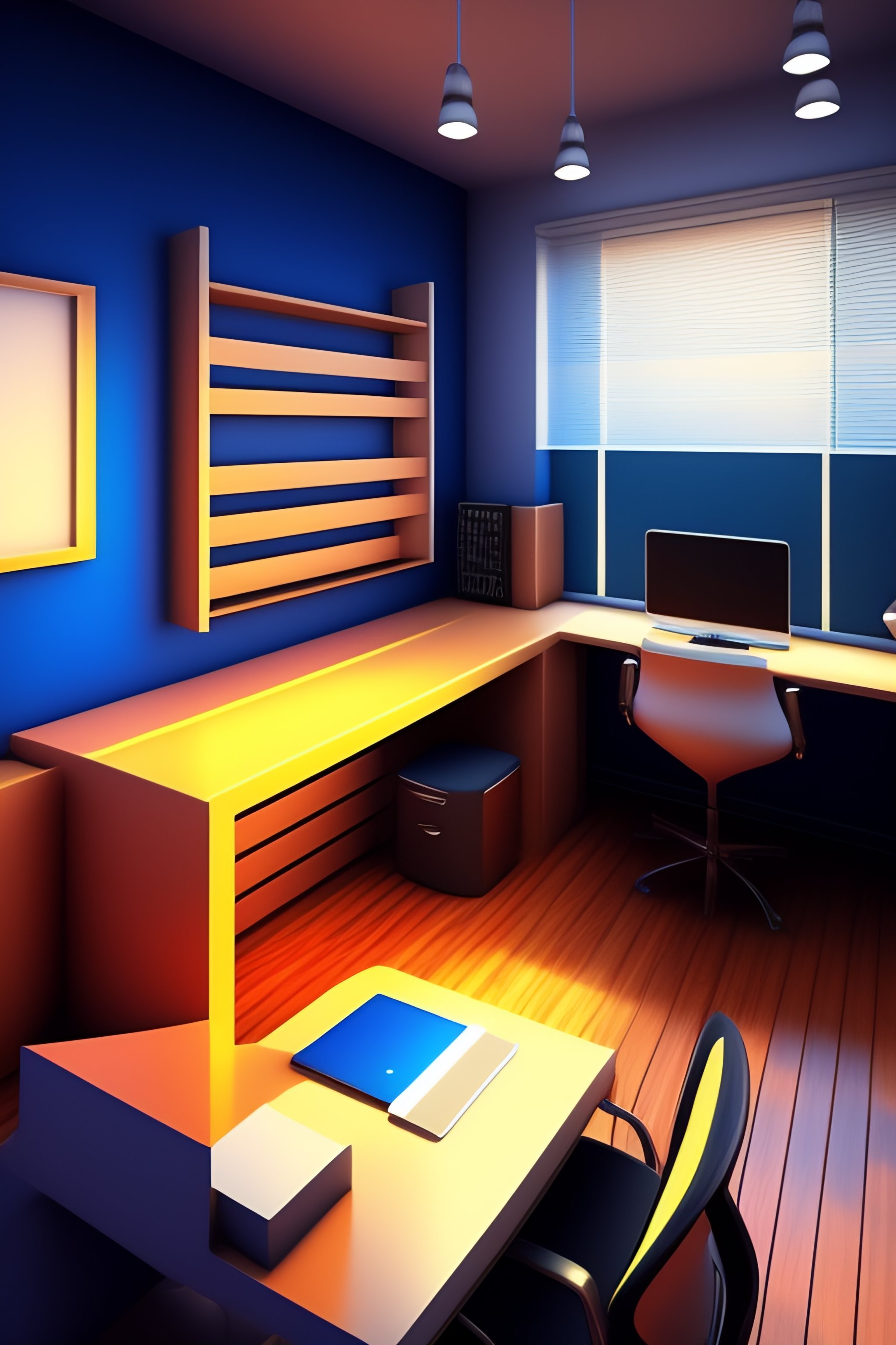 Lexica - Programmers room with one table and 1 chair