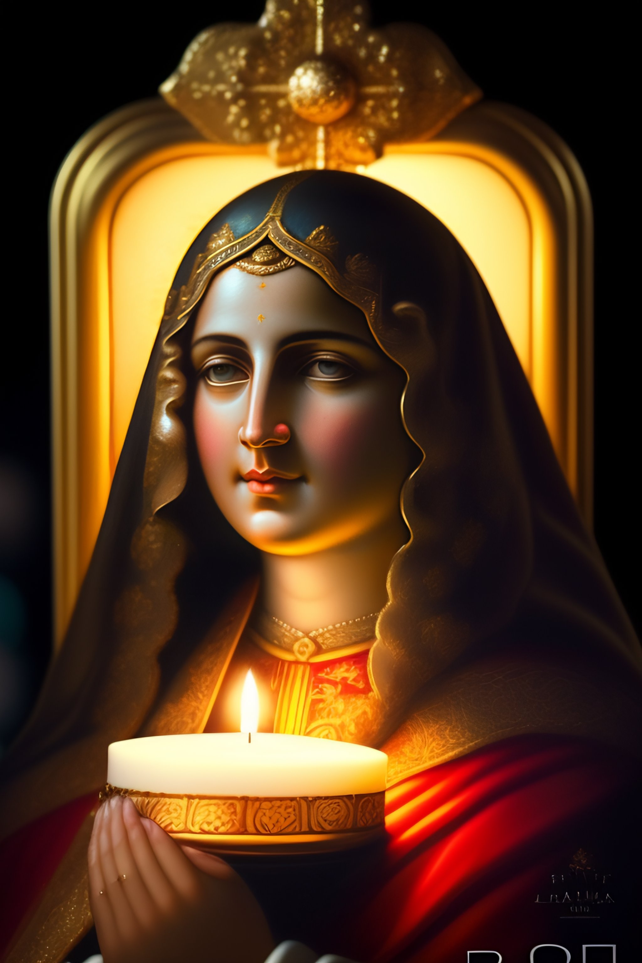 Lexica - "La imagen de Santa Rita en cuerpo entero es la de una mujer ...