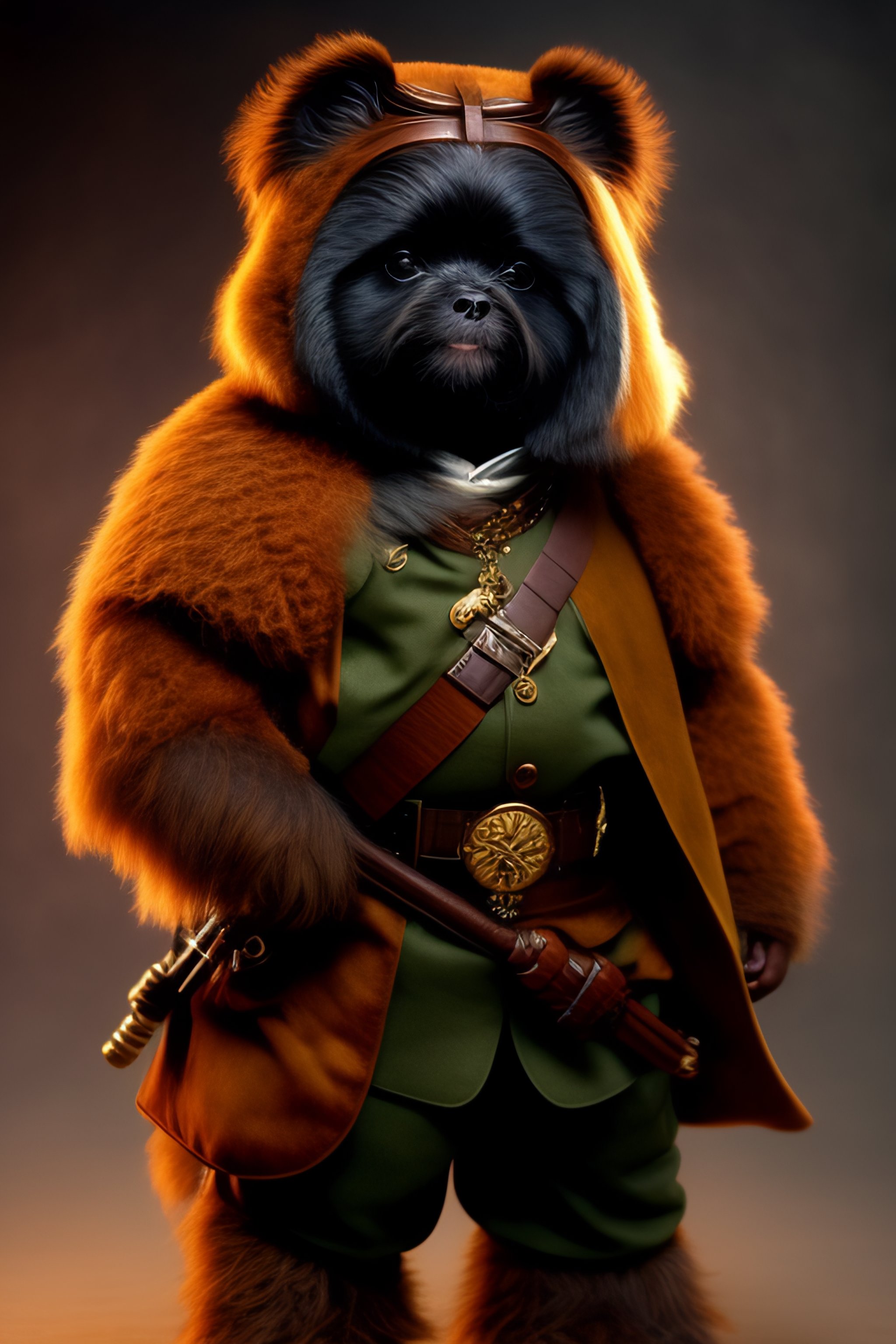 Lexica - Assassin ewok with a steampunk suite