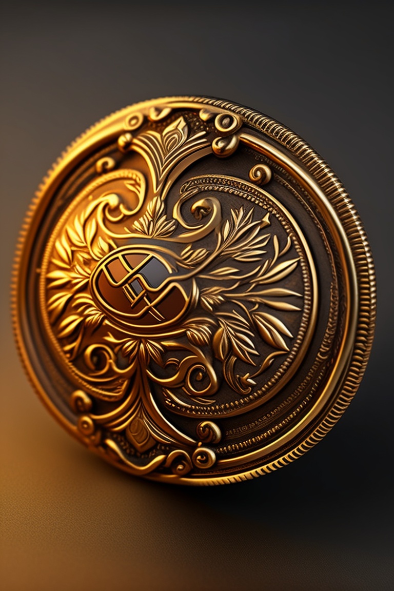 Lexica - Roman coin crown, fantasy art style