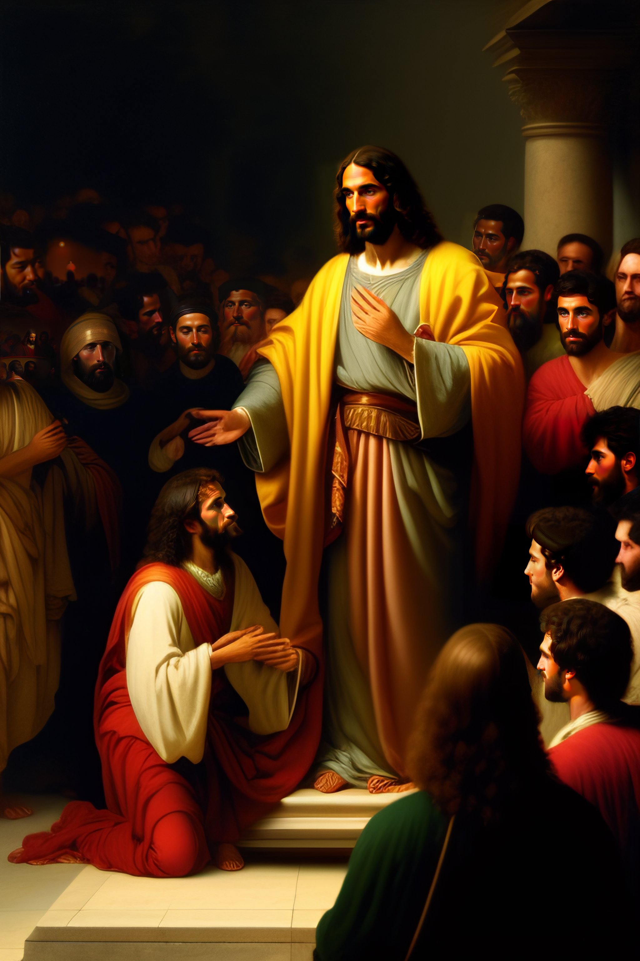 Lexica - JESUS CHRIST PREACHING TO SMALL CROWD