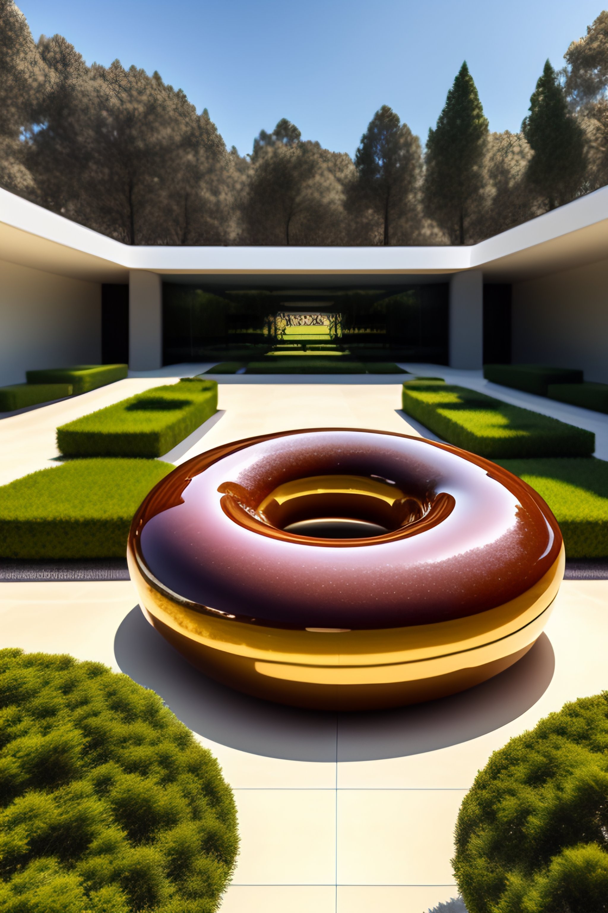 Lexica - Apple Park headquarters glazed doughnut