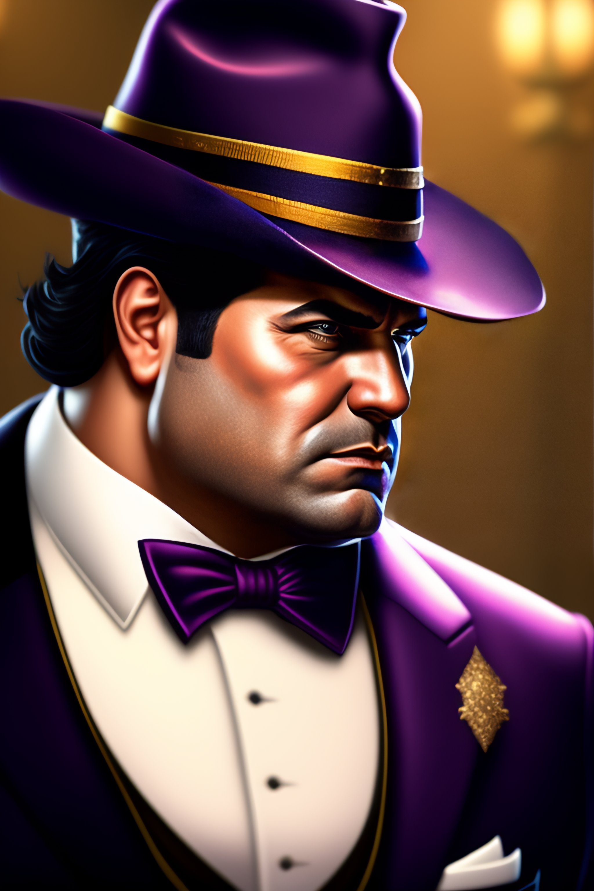 Lexica - Award winning photo of a mobster boss bull, dressed up ...