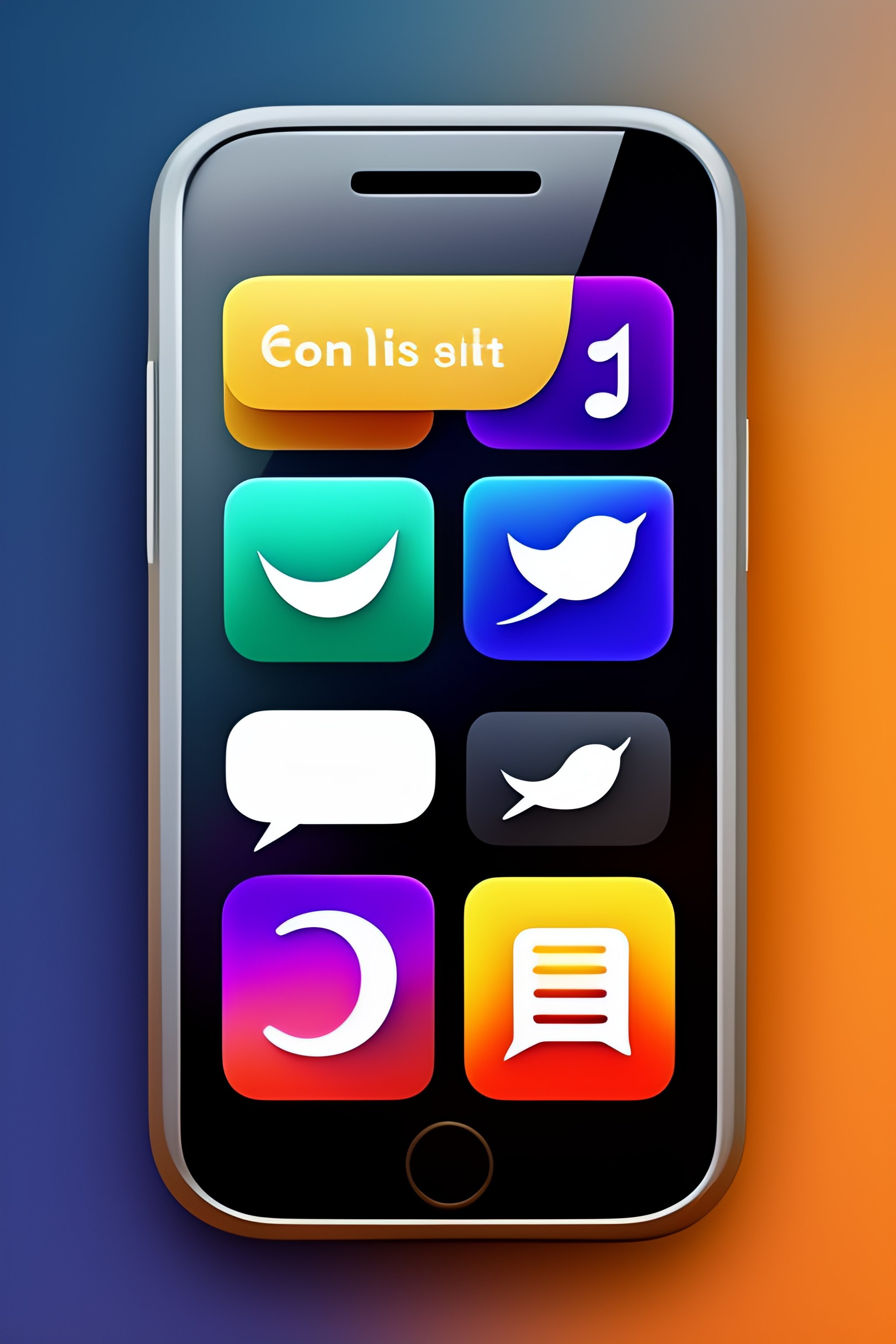Lexica - Beautiful application icon for a chat app