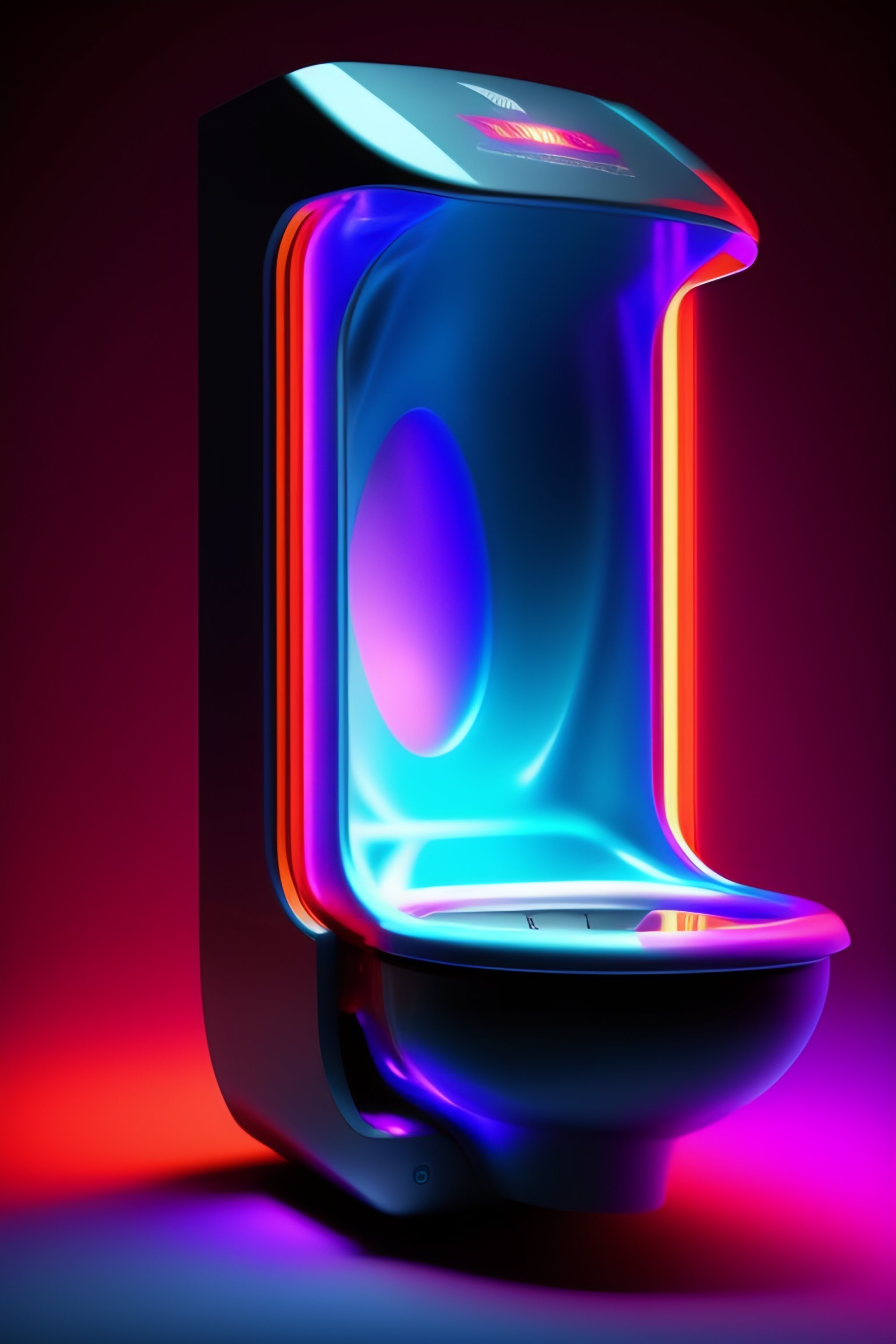 Lexica - A gaming urinal with rgb, cinematic urinal