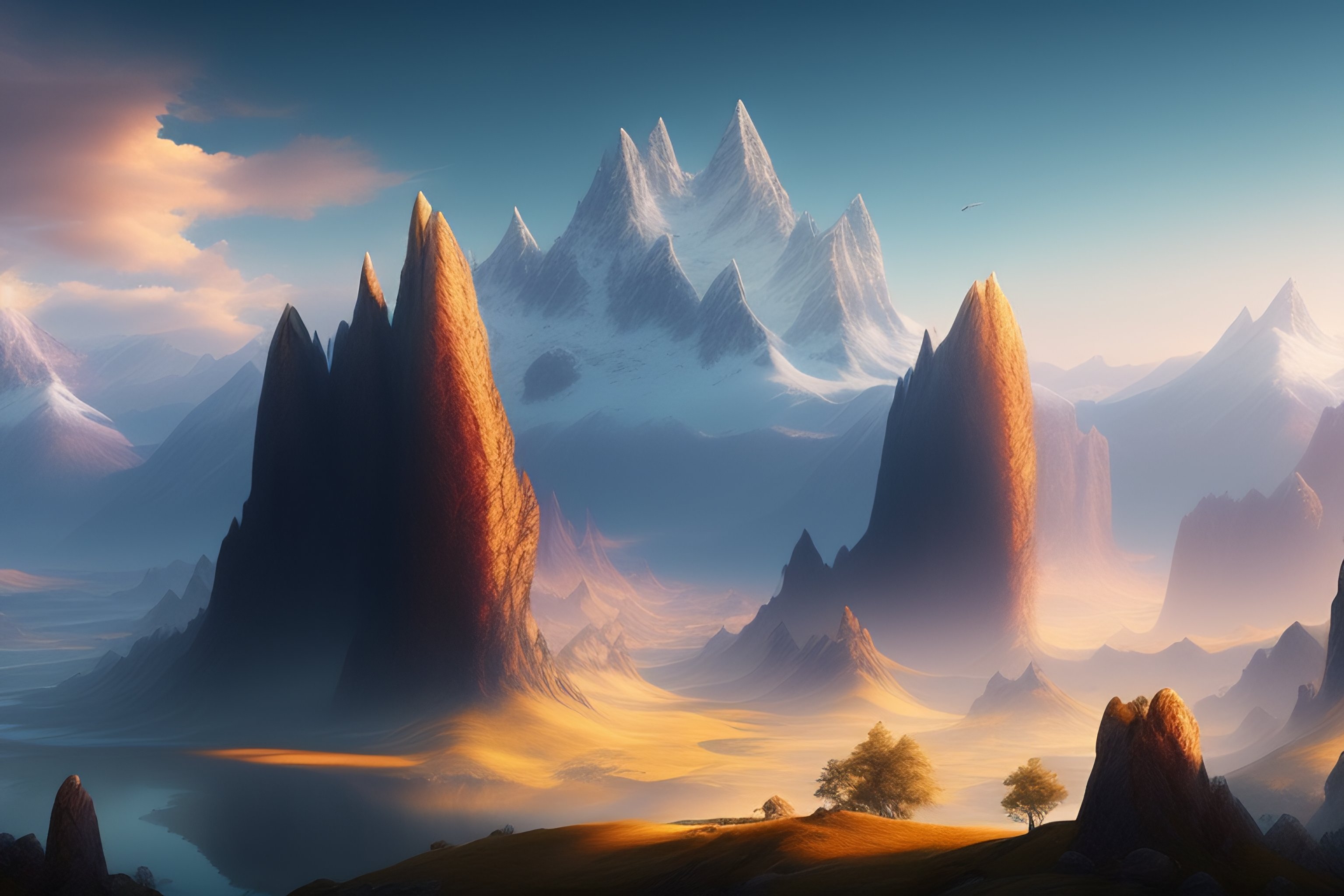 Lexica - A beautiful and highly detailed matte painting of the epic ...