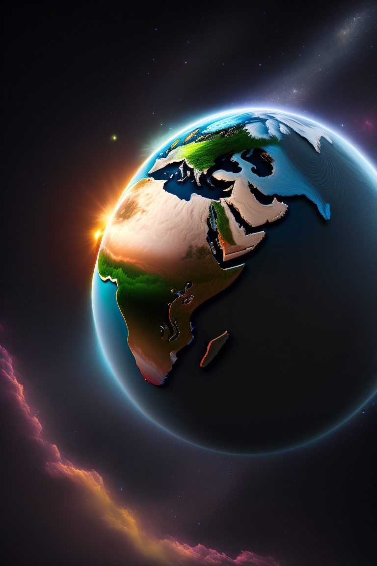 Lexica - Earth, black background