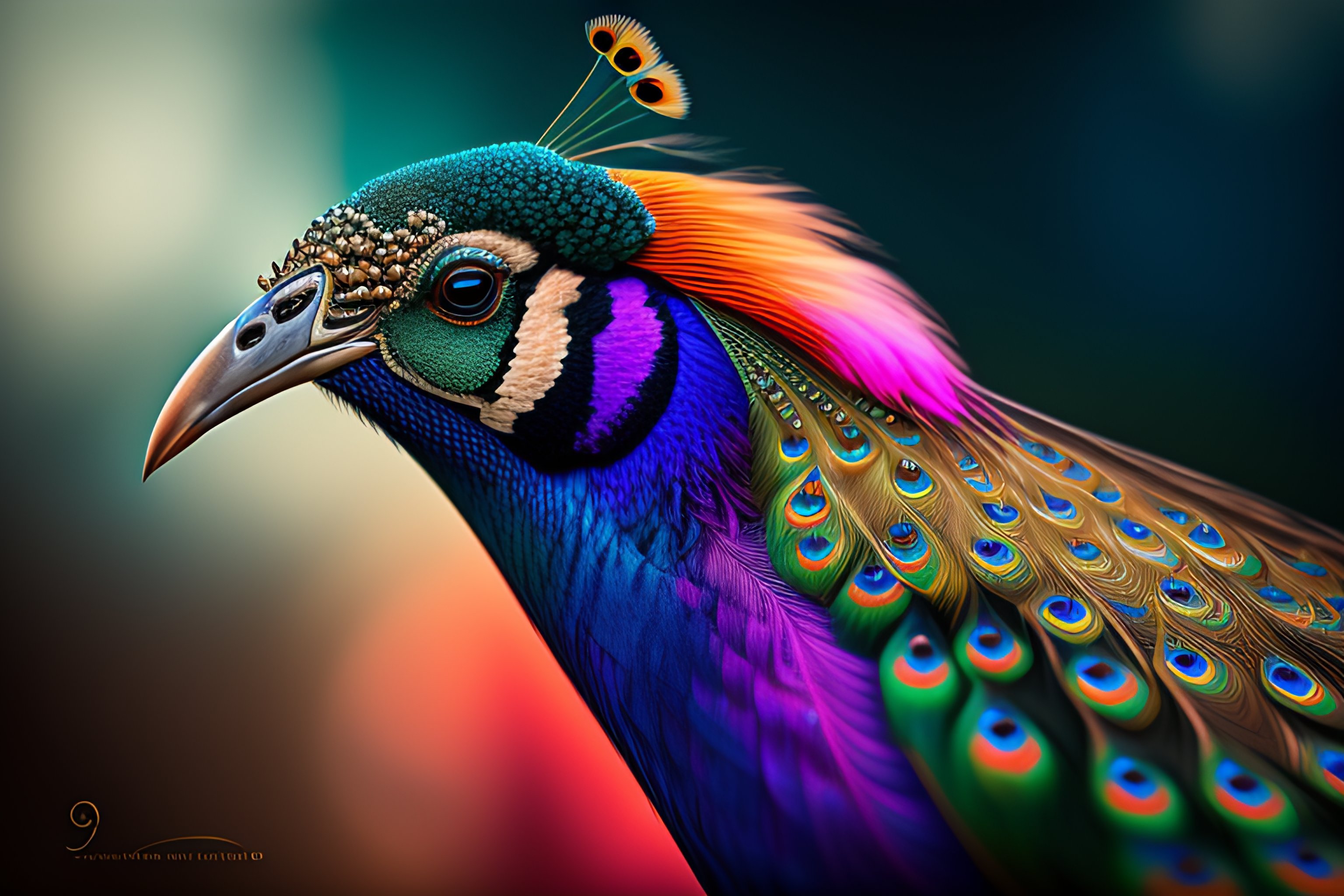 Lexica - Elegant dream peacock colorfull