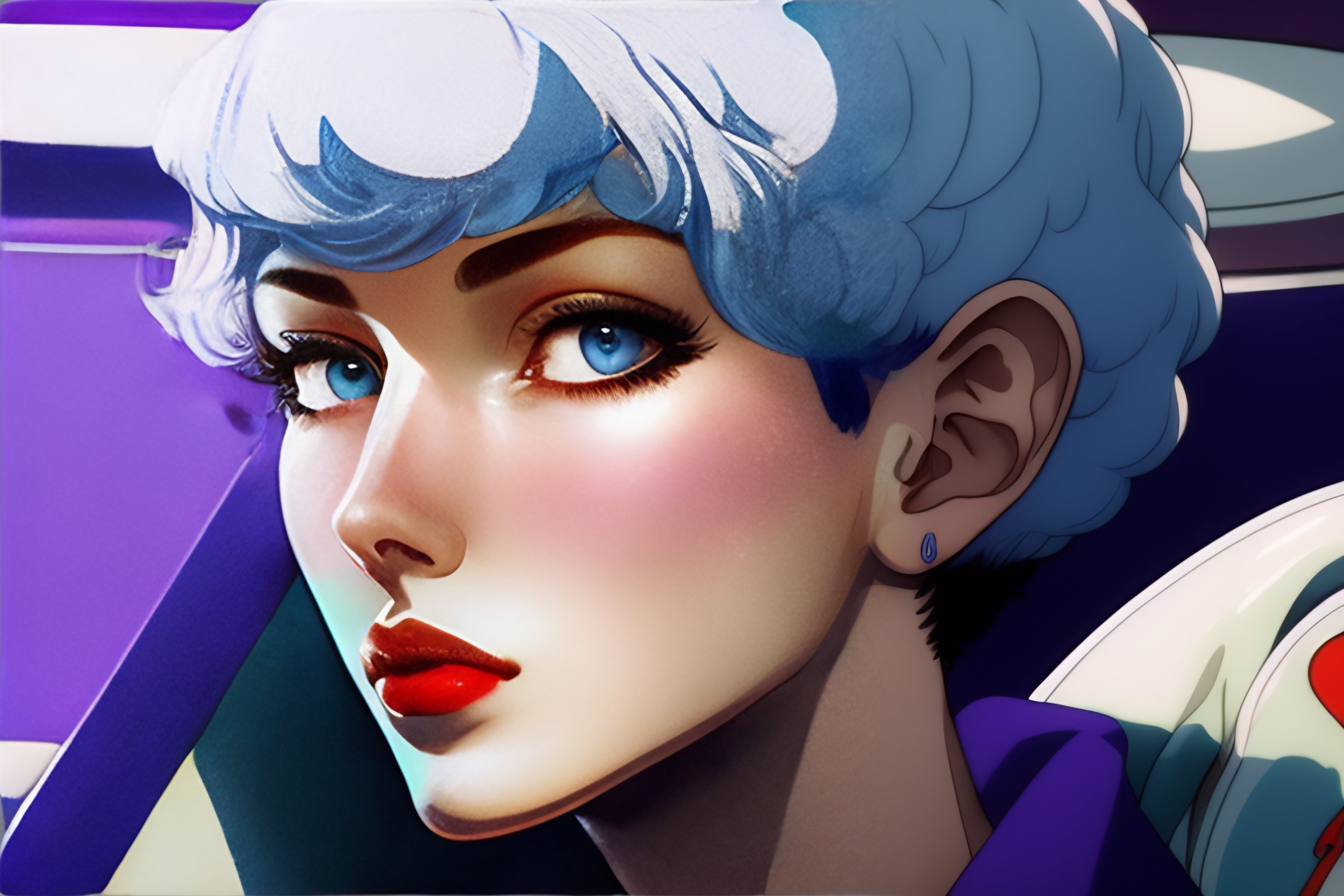 Lexica - ((Rei Aayanami)), attractive, (laying) in bath up view ...