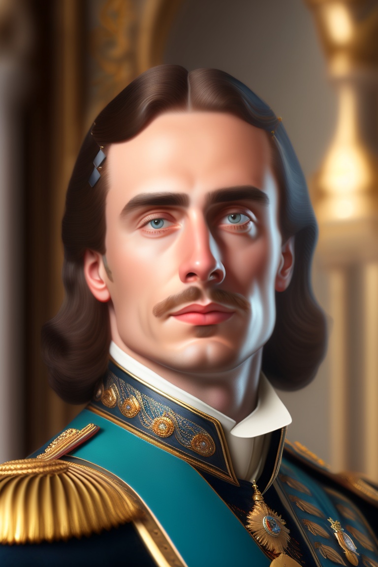 Lexica - An aesthetic, hyper detailed portrait of a Peter the Great ...