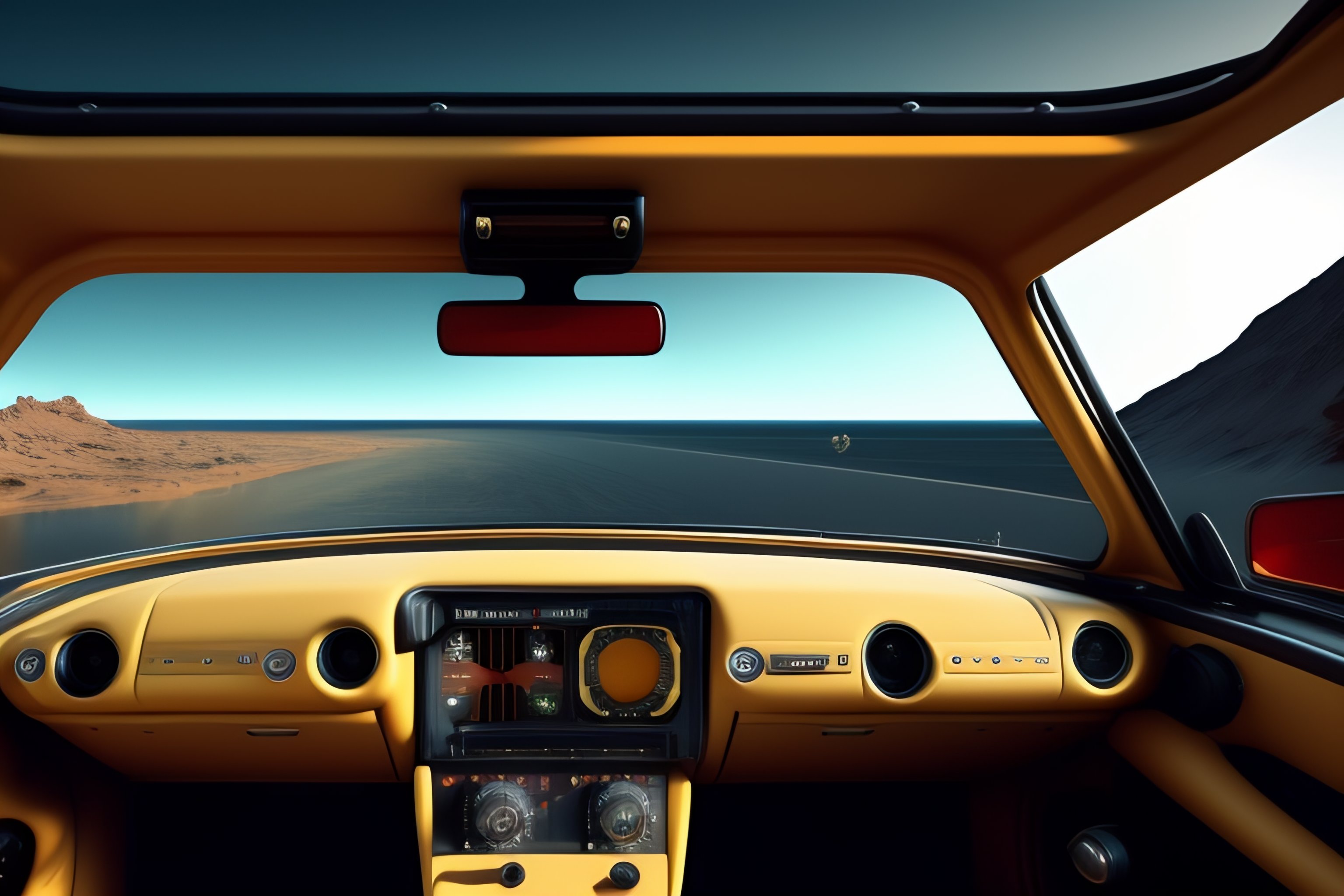 Lexica - A Saab 900 dashboard with retro sci-fi style