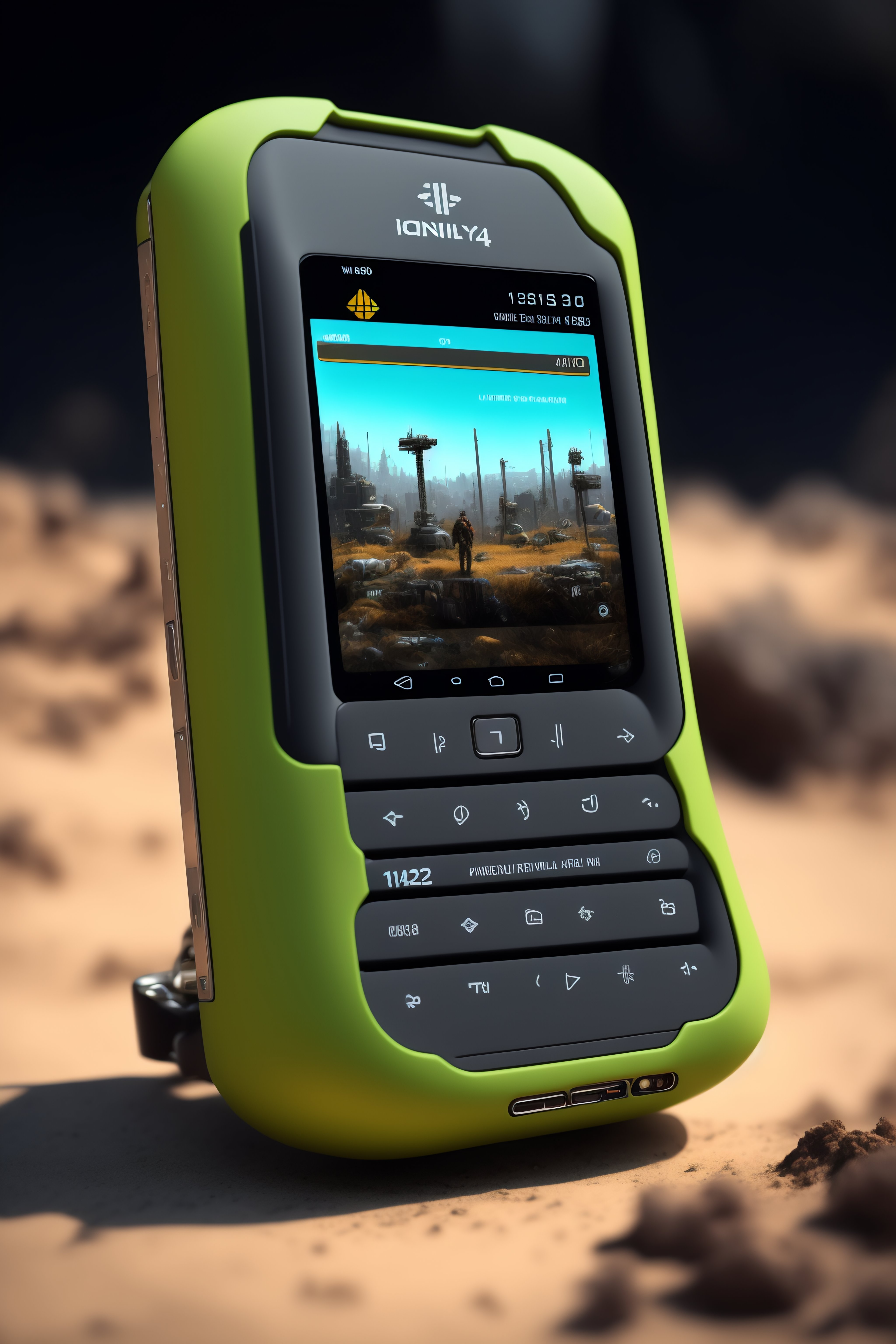 Lexica - An extremely complex Fallout 4 Mobile phone,Waste punk