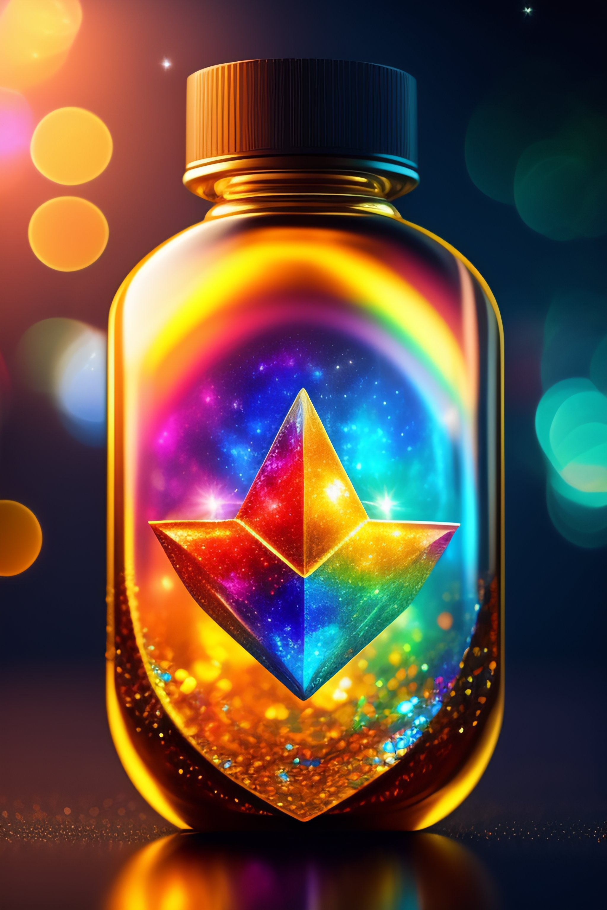Lexica - Flowing sparkle and love heart water in fantasy style ...