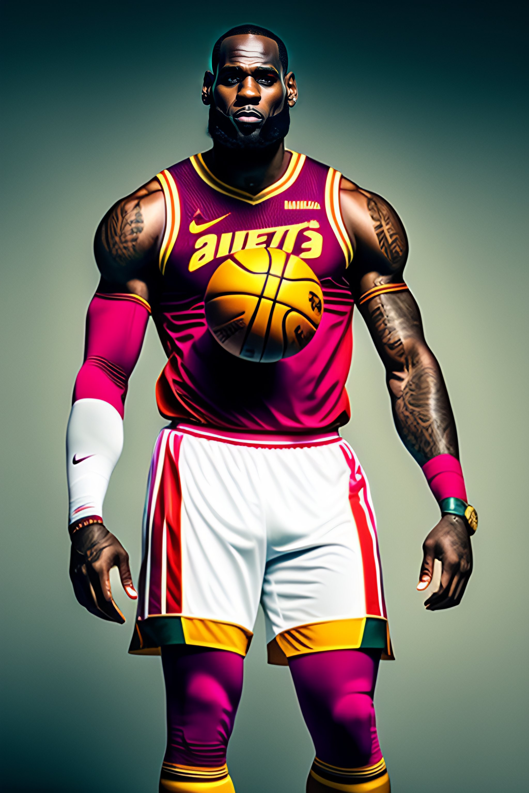 Lexica - Lebron james dressed as a clown