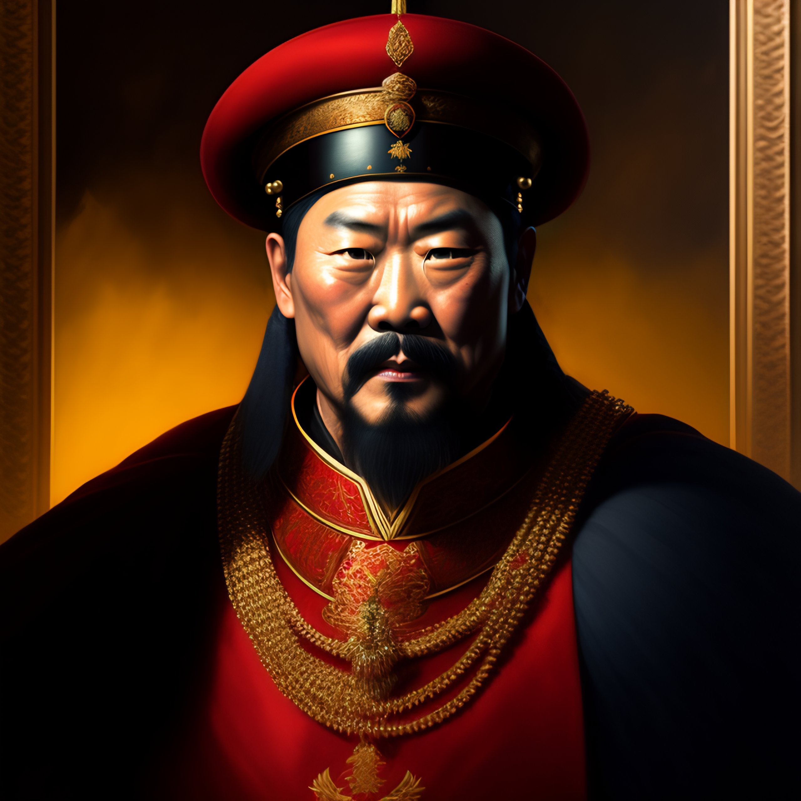 Lexica - Pixar: oil painting portrait of Pu Yi from "The last emperor ...