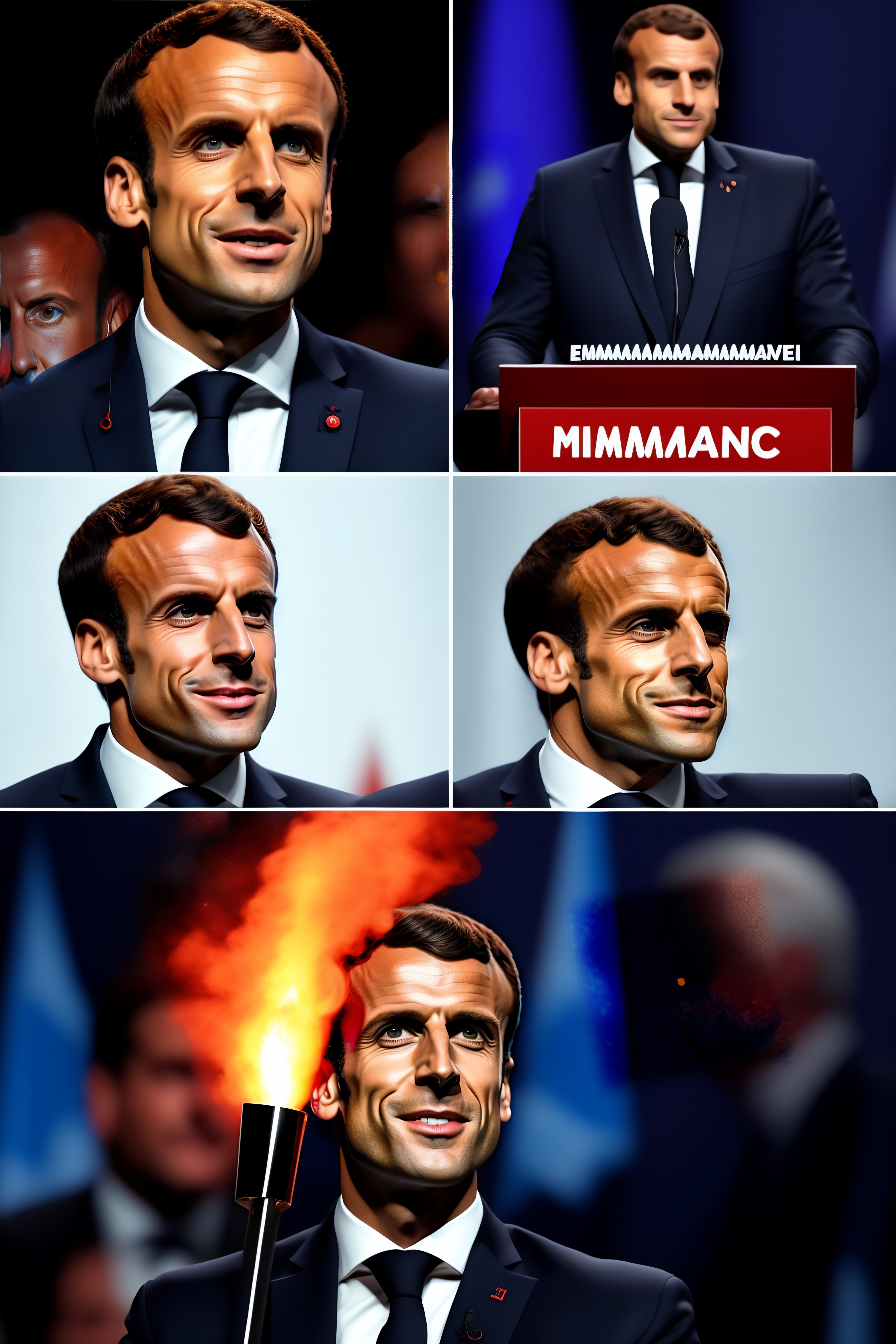 Lexica - Emmanuel macron launching an emmanuel macron molotov at ...