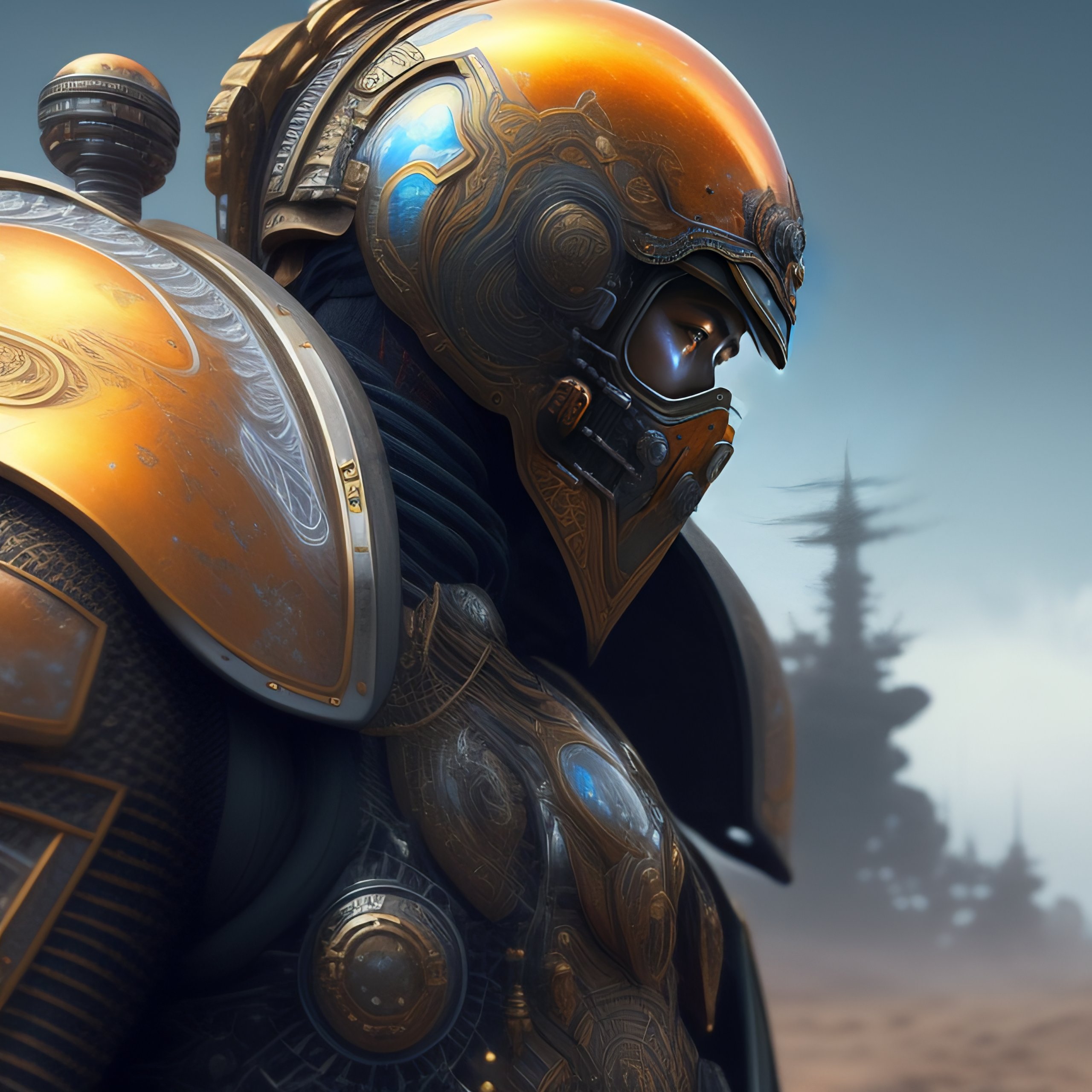 Lexica - A highly detailed long shot photo of mechanical soldier ...