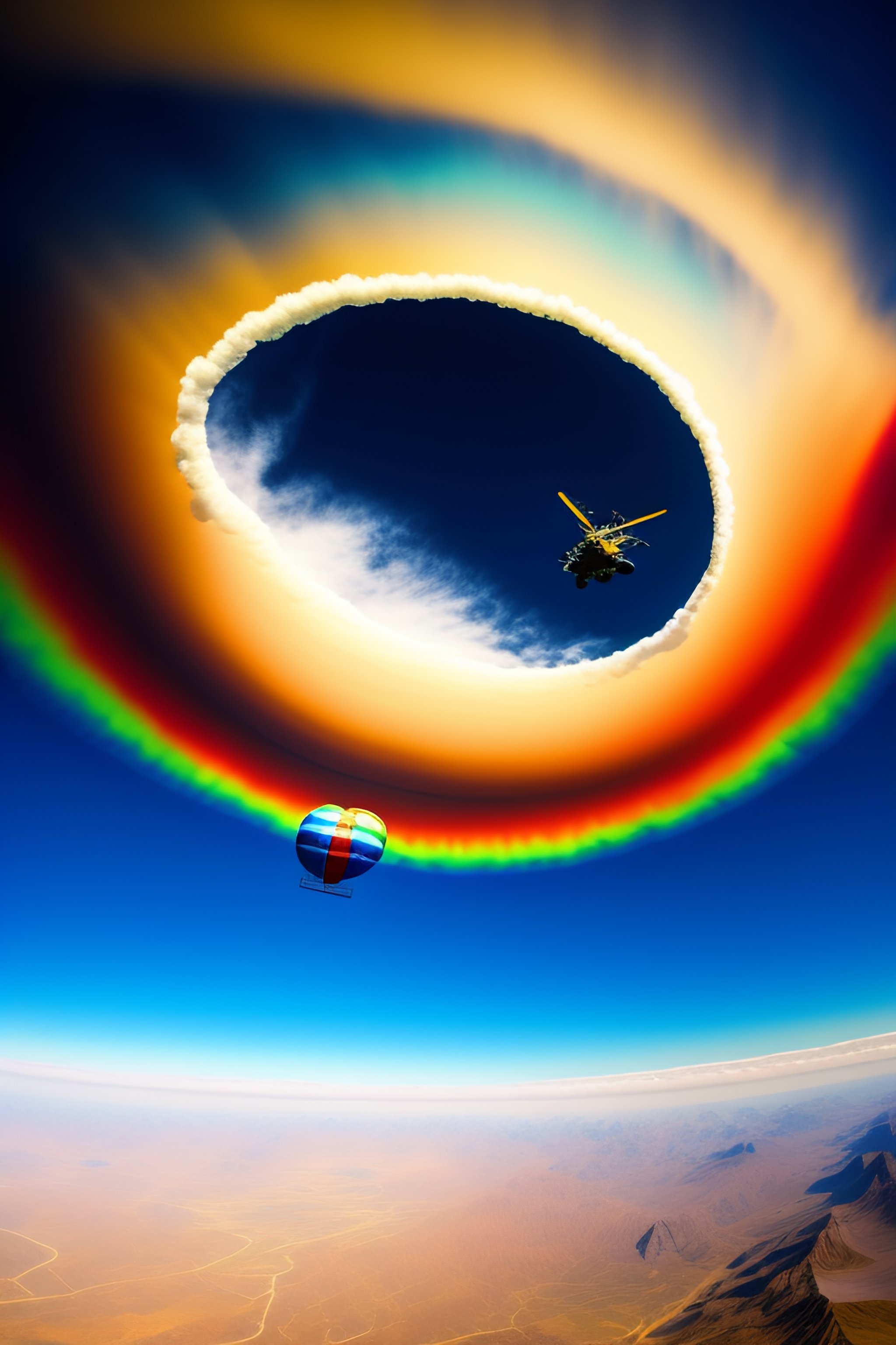 Lexica - Two skydivers who just jumped from the plane falling from the ...