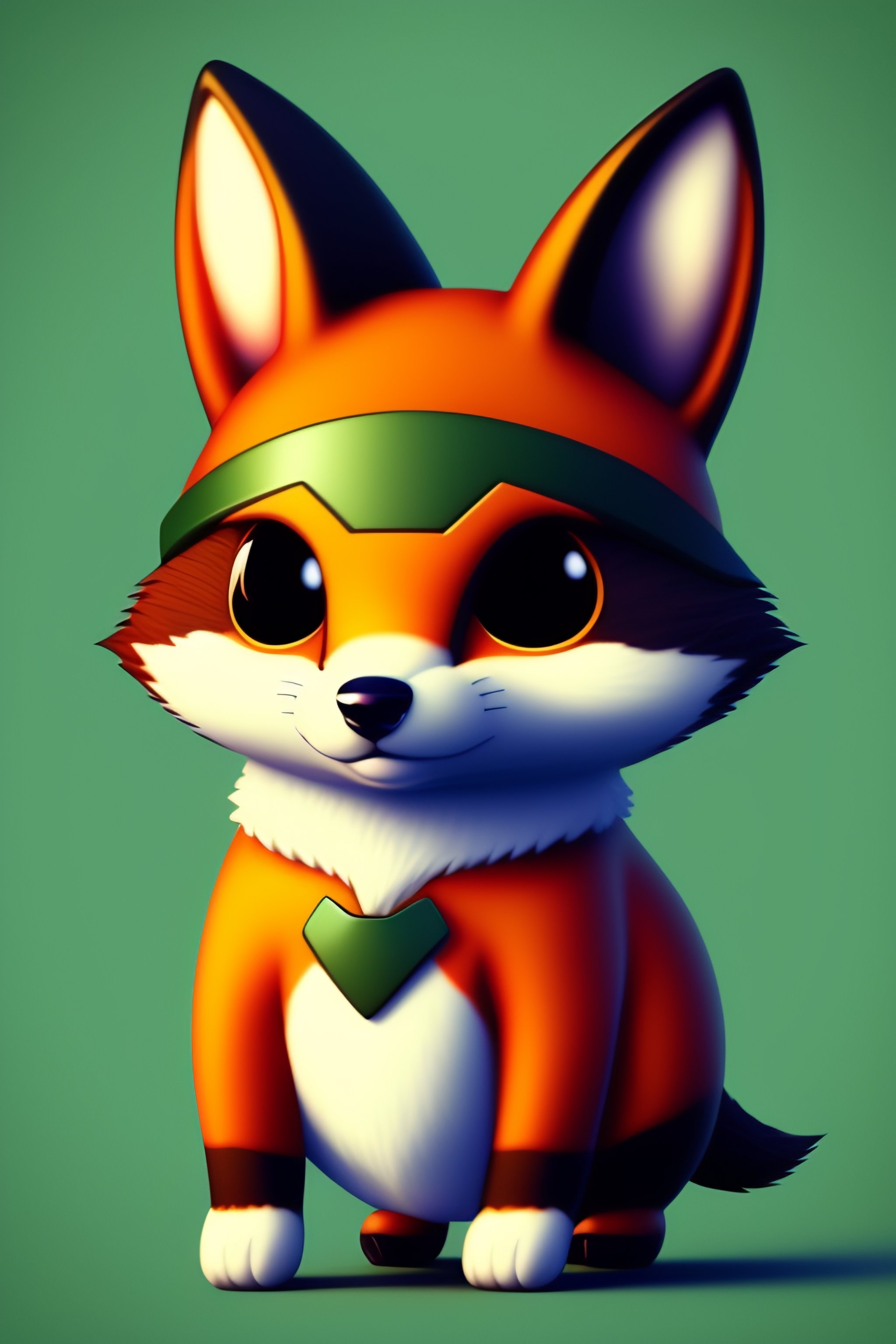 Lexica - Super evil cute fox in the style of cartoon network.