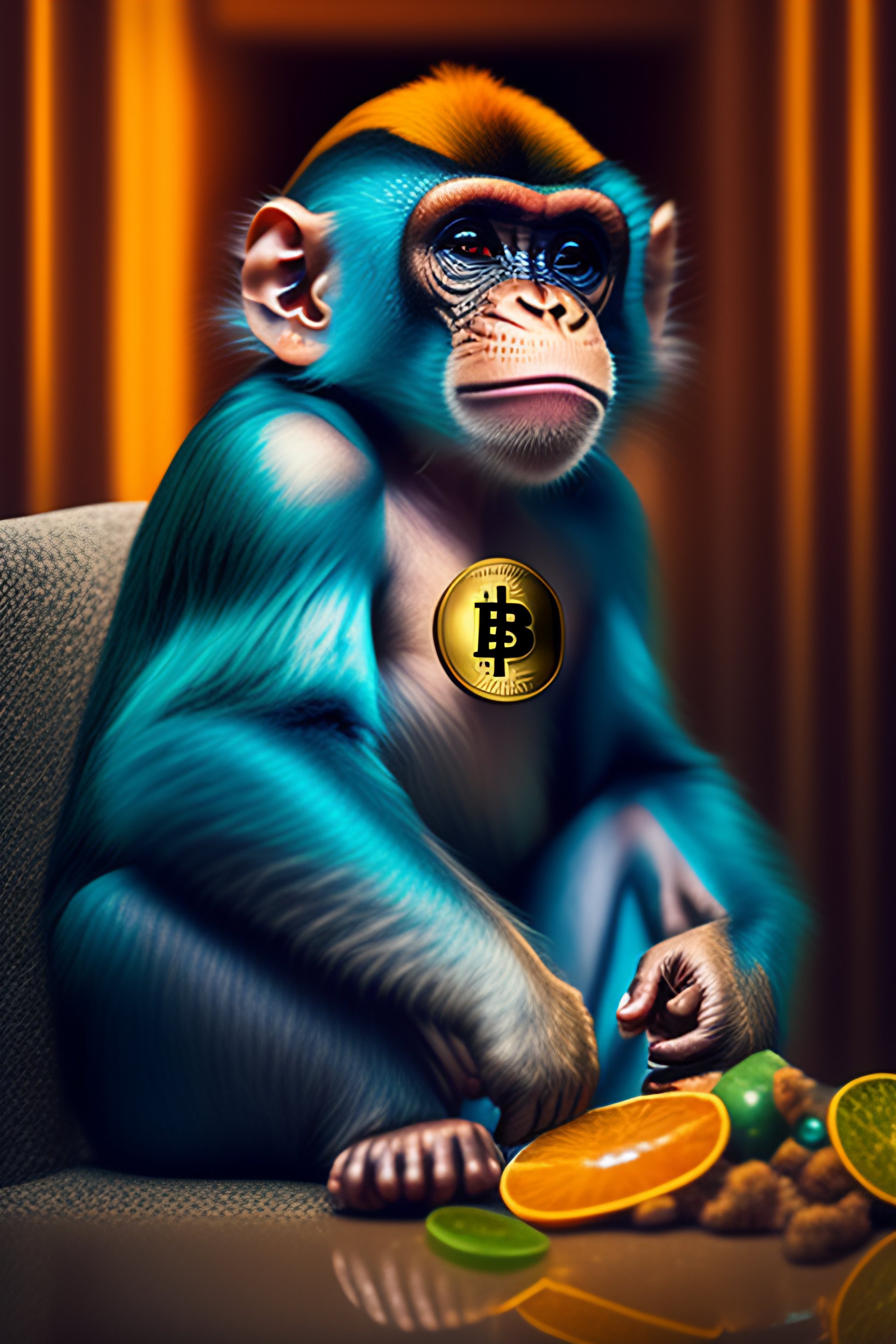 Lexica - Monkey as bitcoin millionaire