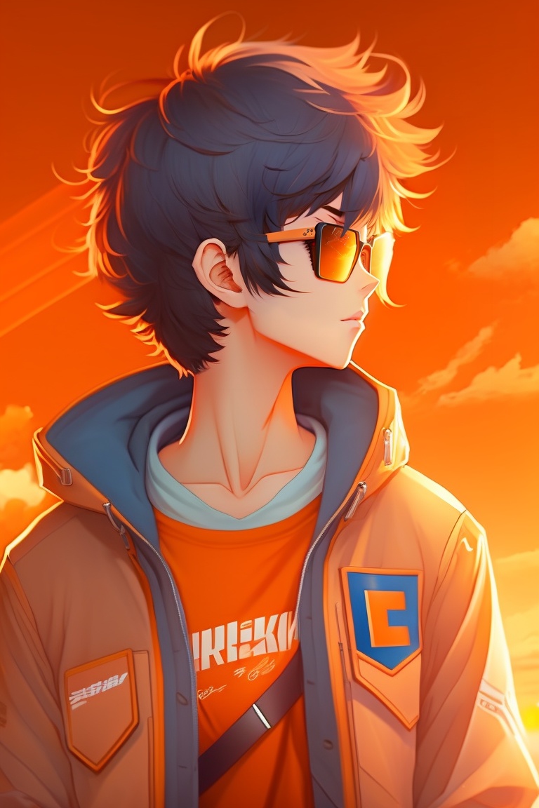 Lexica - Shadow of a gamer boy, photography style, realistic, orange ...