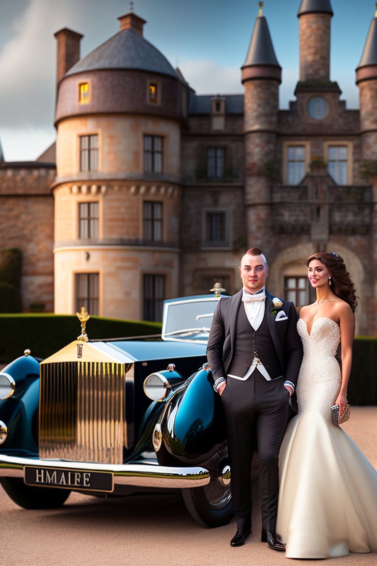 Lexica - A wealthy tycoon accompanied by his gorgeous companion ...