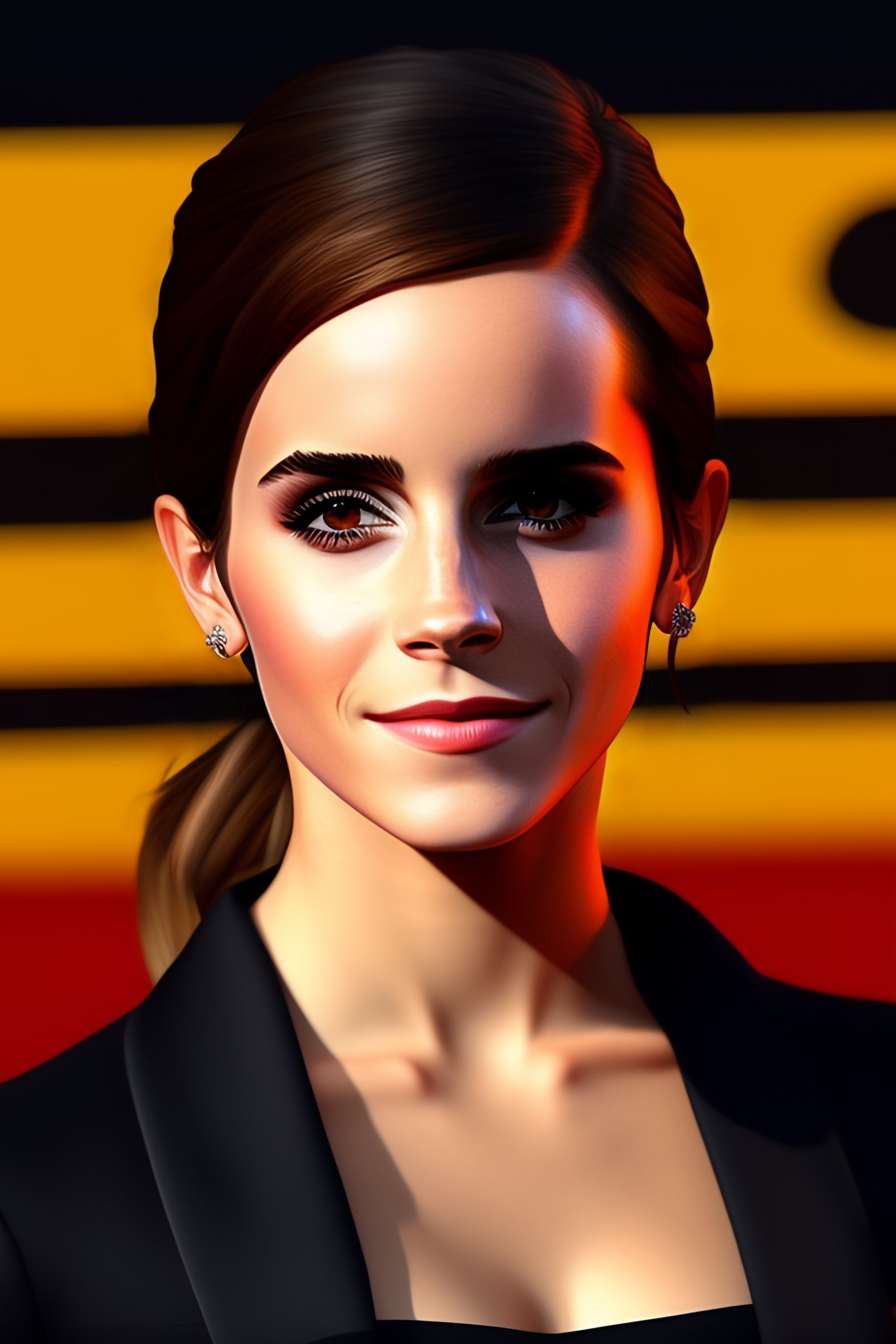 Lexica - Emma Watson 3d art Naruto style
