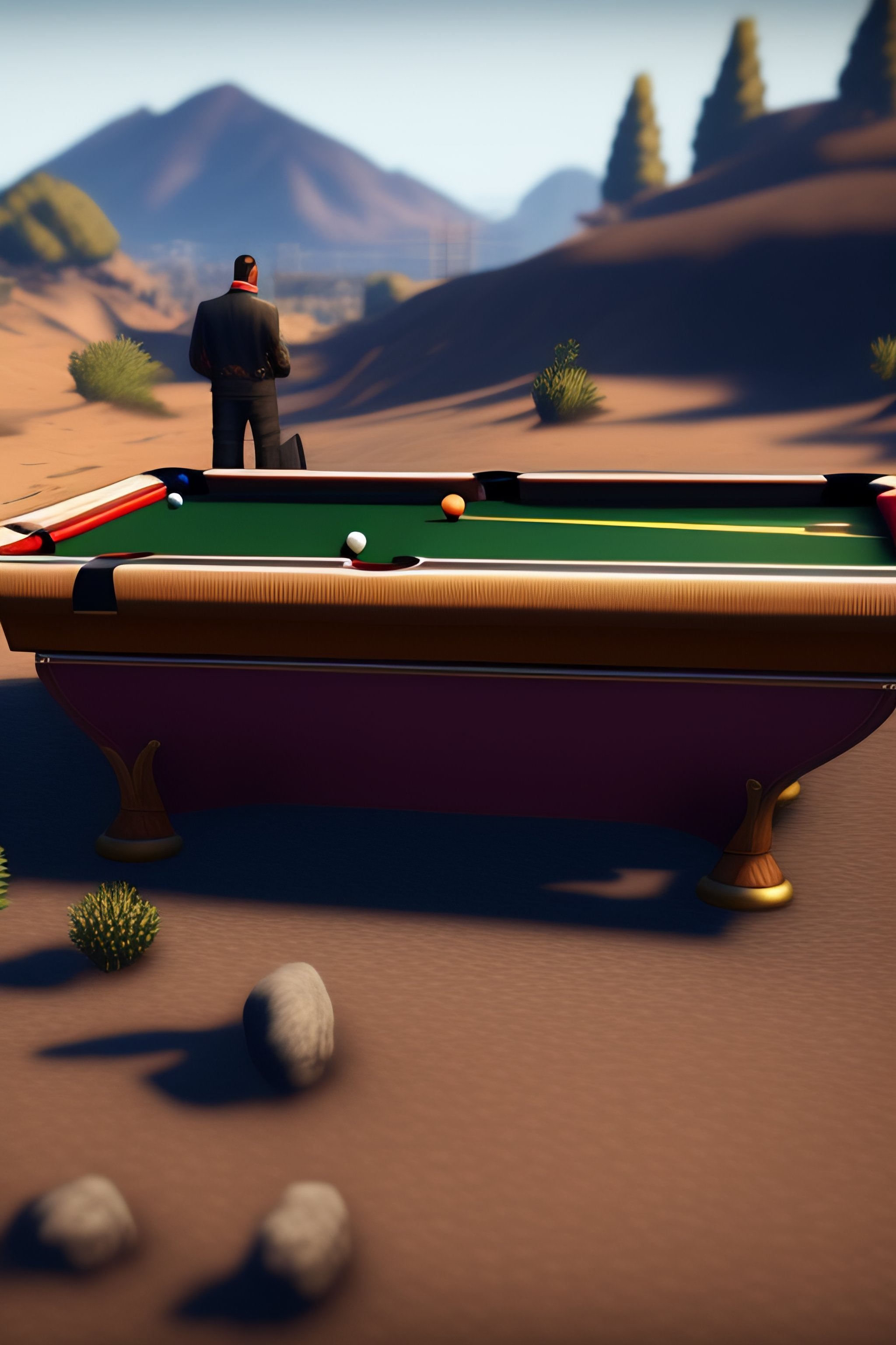 Lexica - Billiard player in GTA 5 style