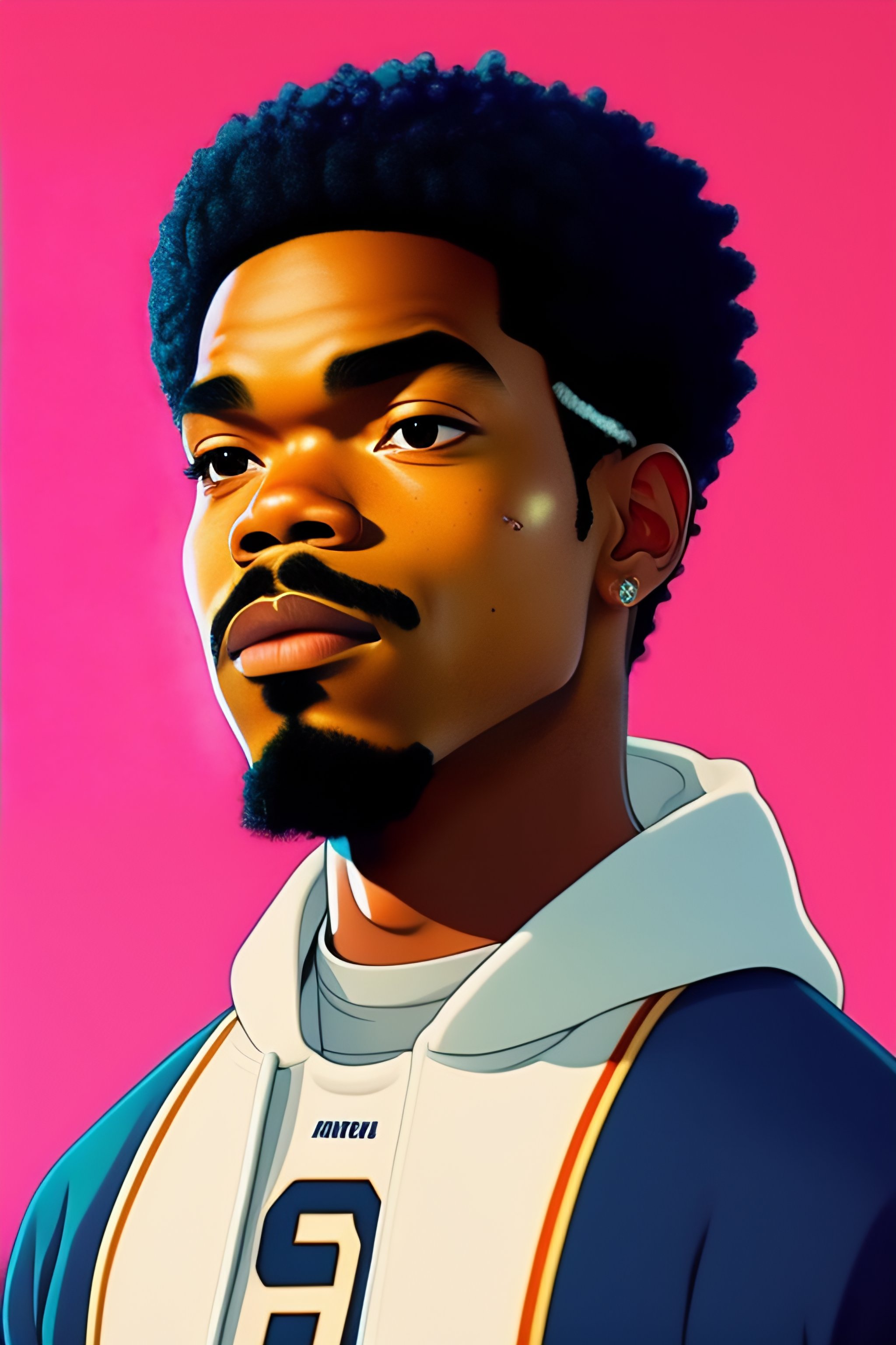 Lexica - A tv still of chance the rapper starring in a ghibli animated ...