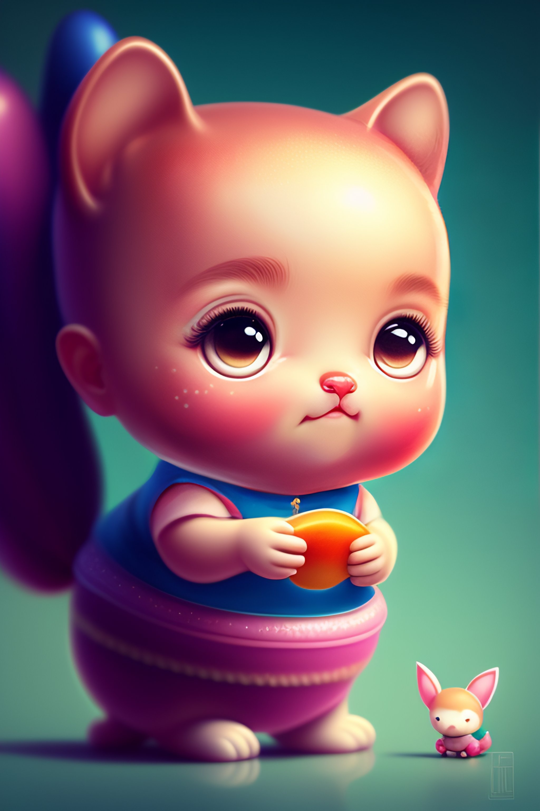 Lexica - Cute and adorable cartoon, it foto montaje , baby, pintura al ...