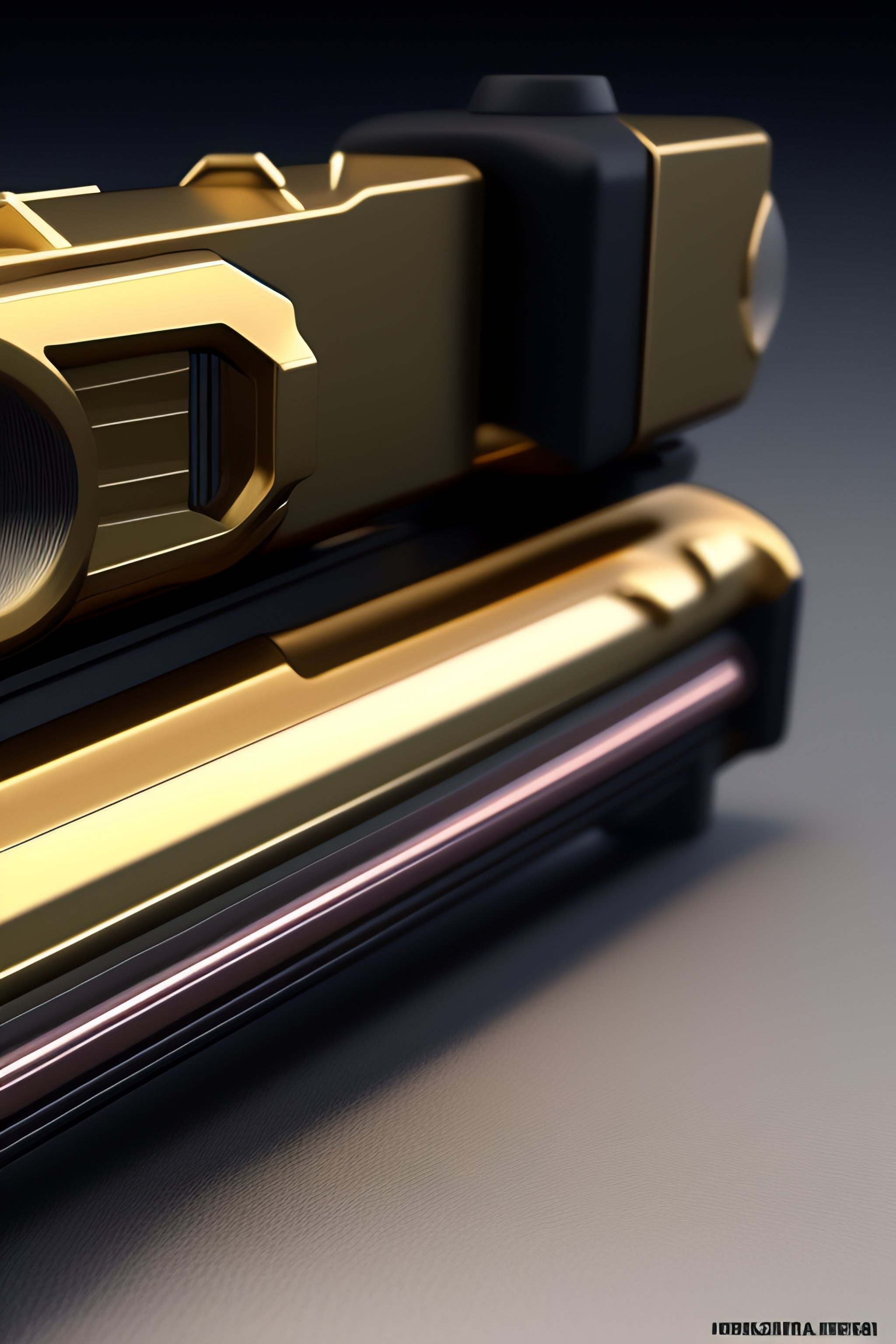 Lexica - Metalic sharp assault rifle design