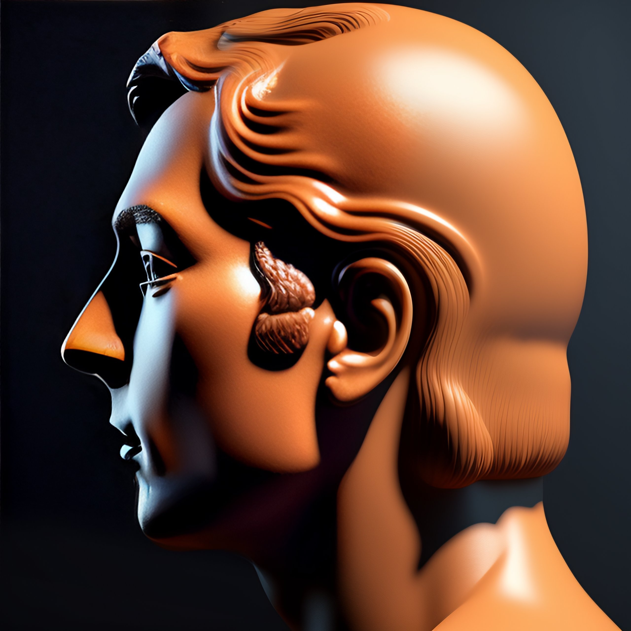 Lexica - 3d clay profile realistic